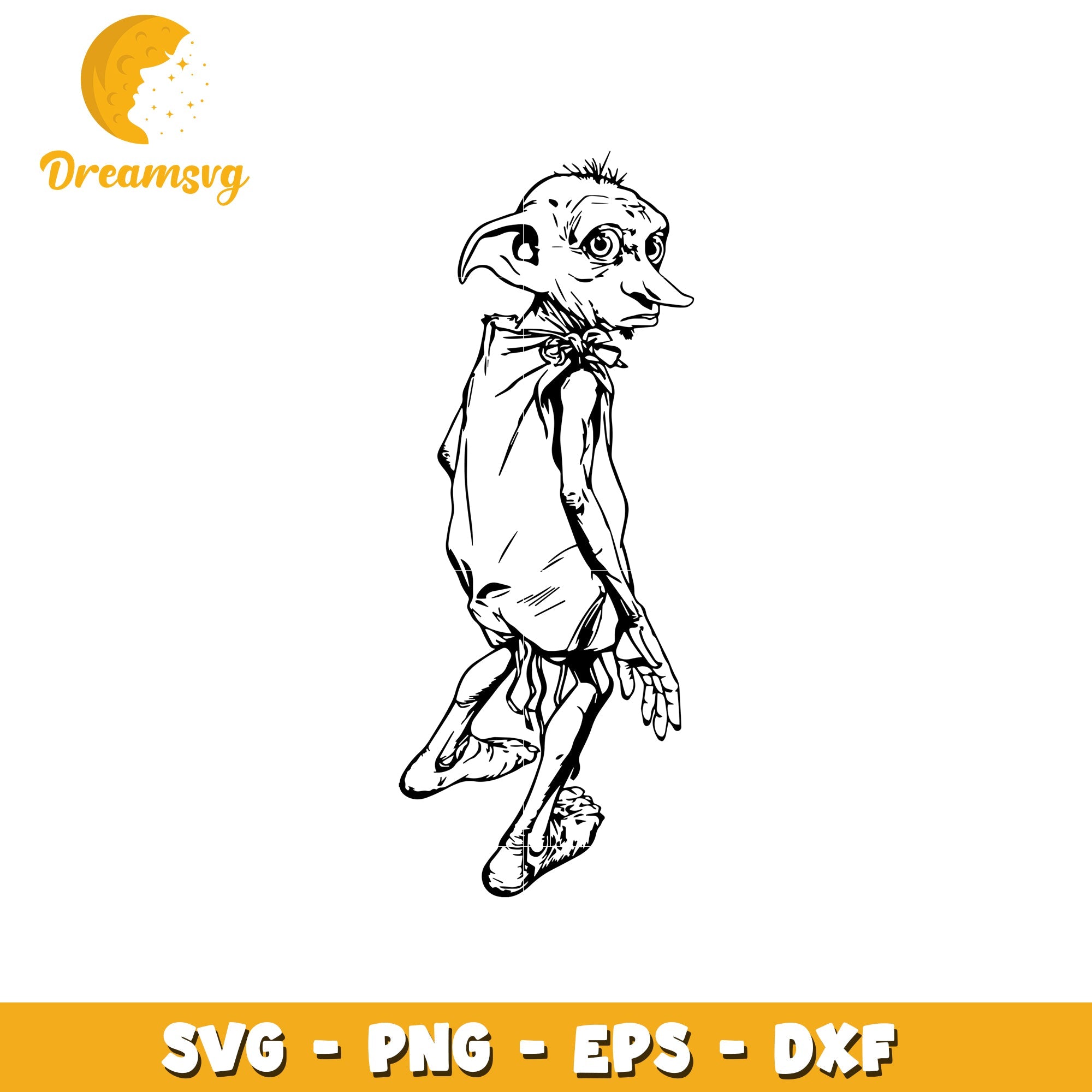 Dobby SVG PNG EPS DXF Cut File