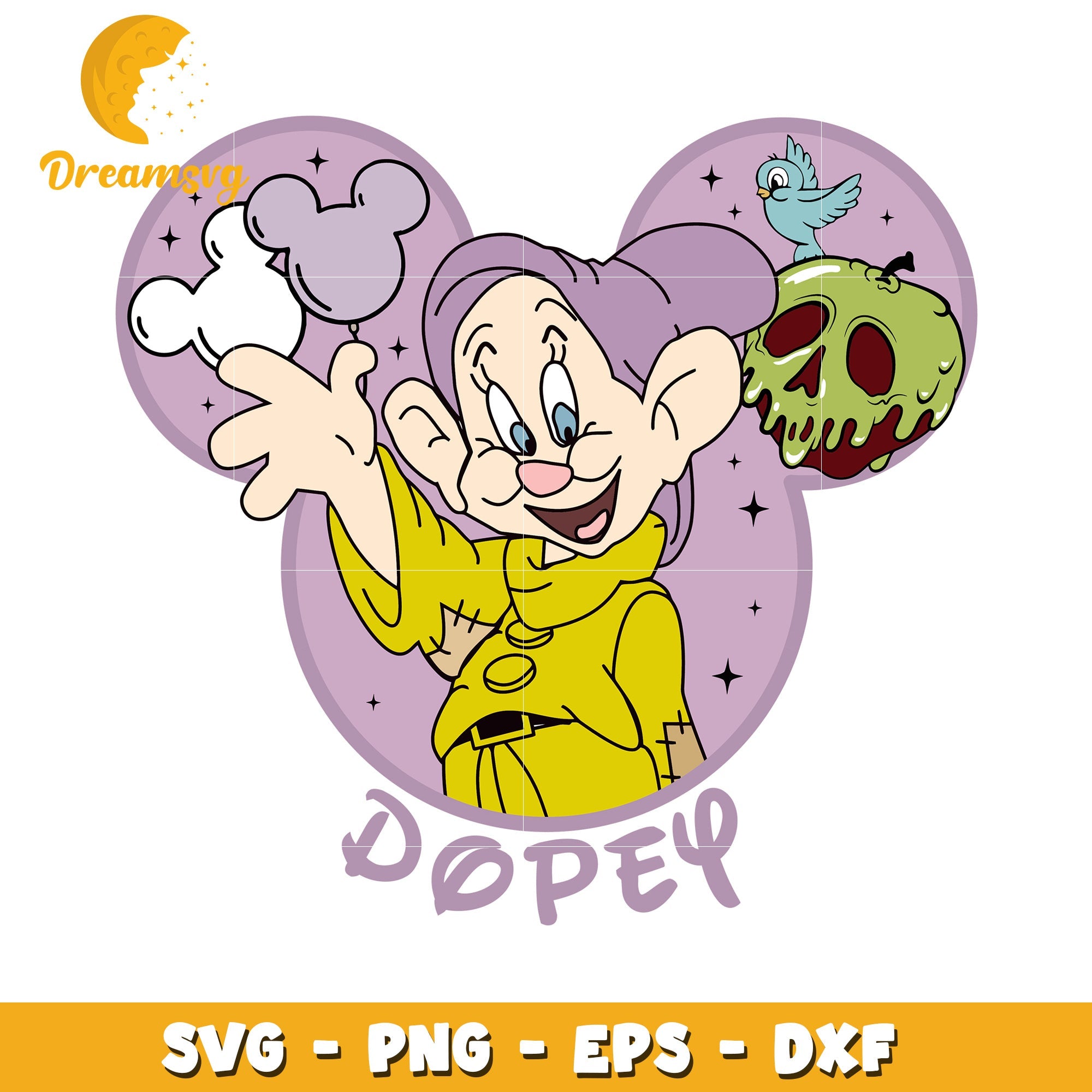 Dopey Disney SVG PNG EPS DXF Cut File