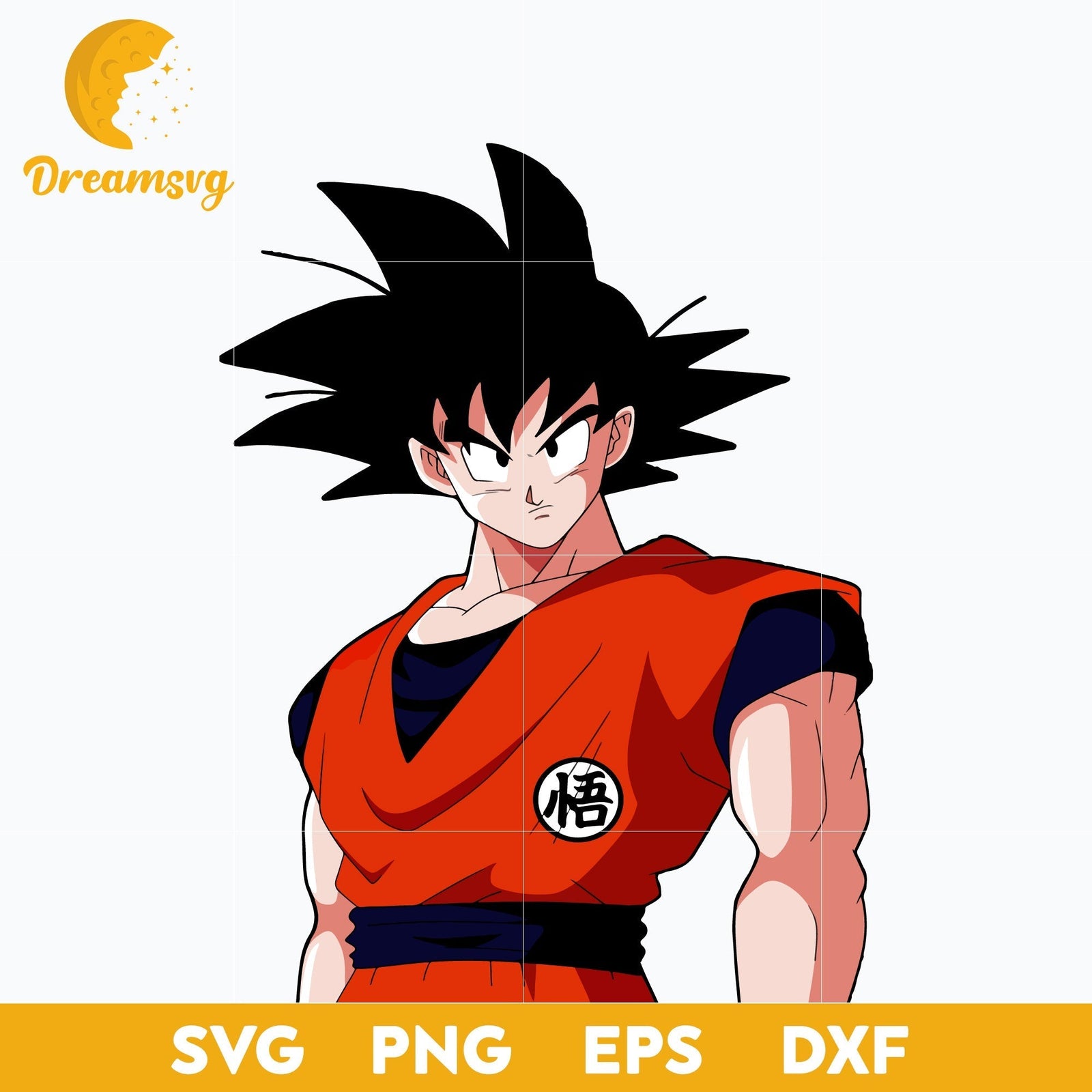 Dragon Ball Goku Svg, Dragon Ball Svg, Goku Svg, Goku Anime Svg, file