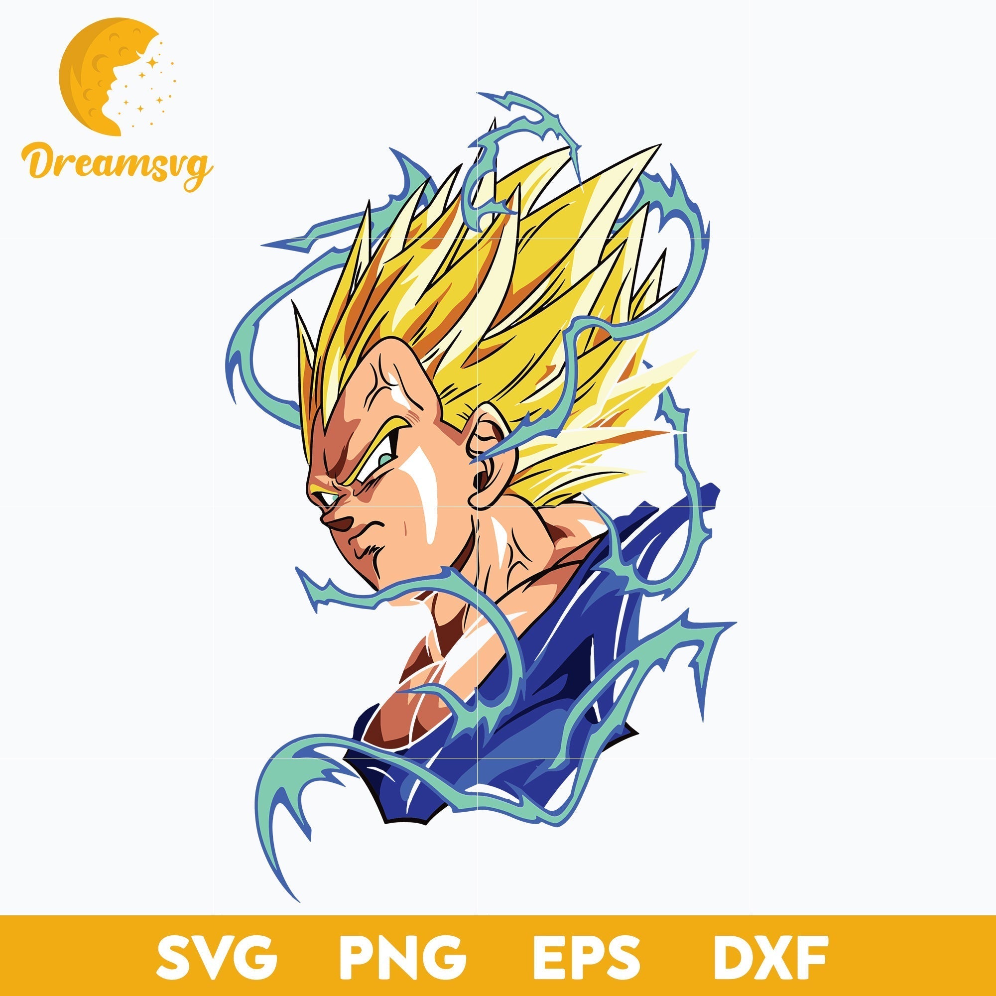 Dragon Ball Svg, Goku Svg, Super Saiyan Files For Silhouette Files For