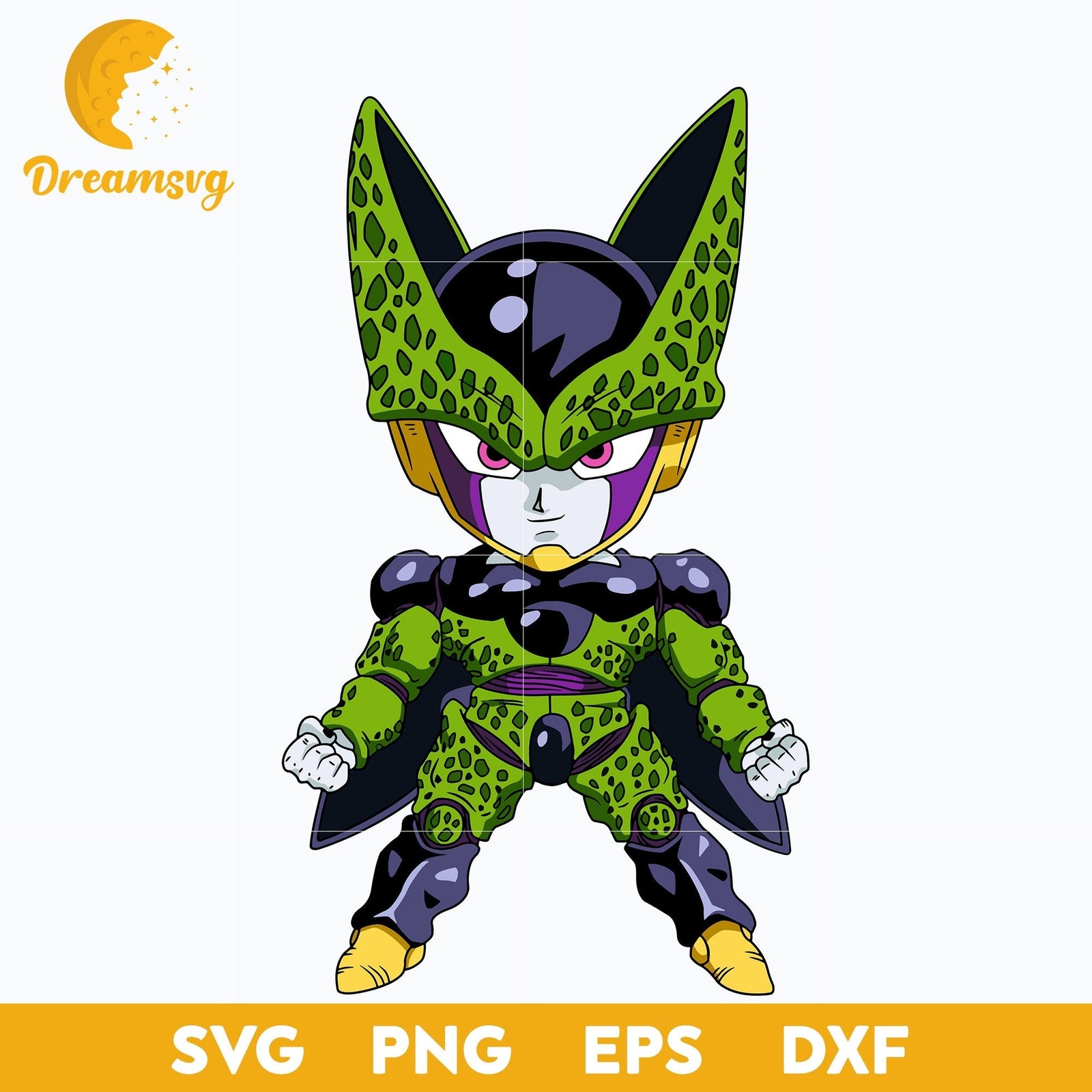 Dragon Ball Z Cell Svg, Dragon Ball Z Svg, Cell Dragon Ball Svg, Cell