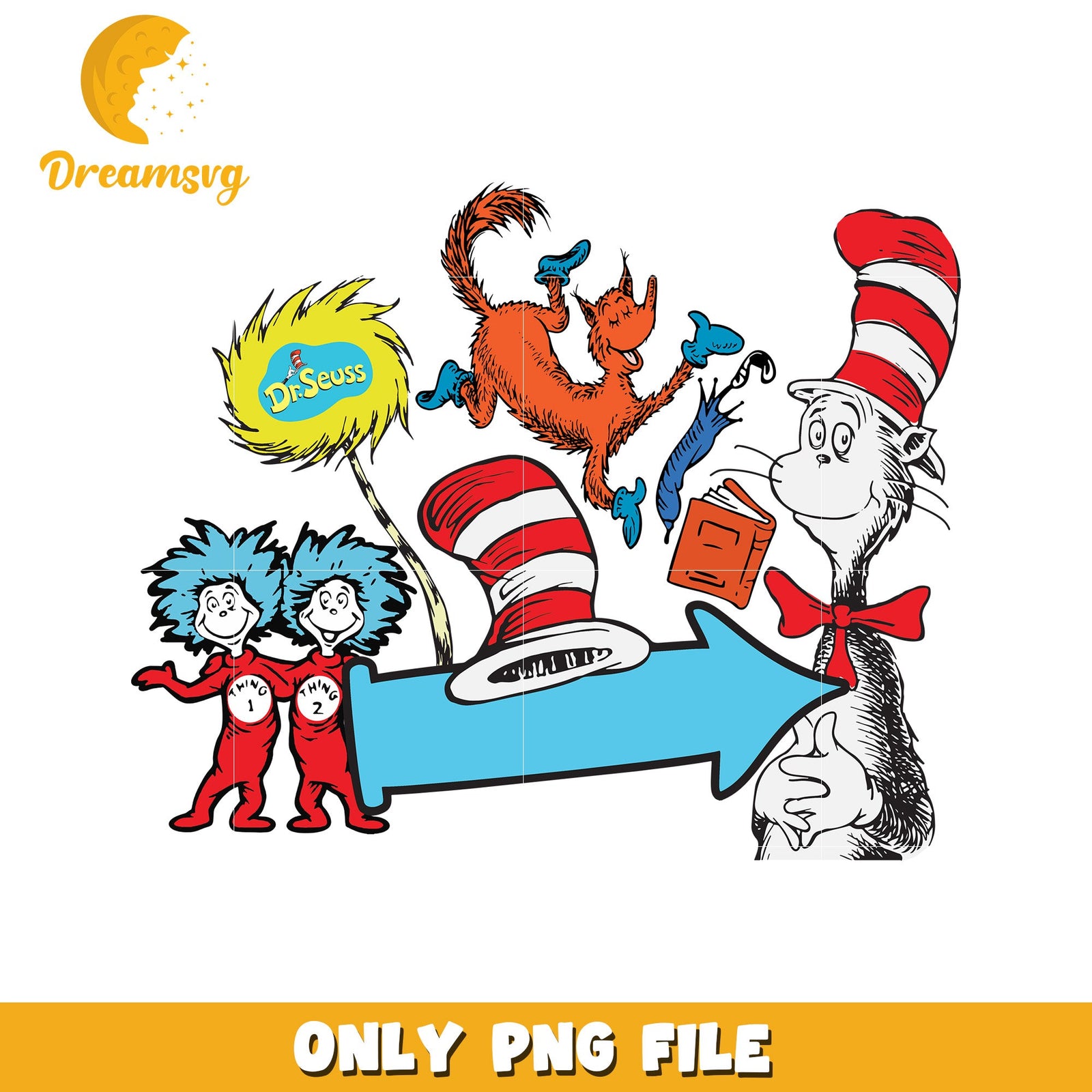 Dr seuss characters design png, dr seuss cast png, cartoon png
