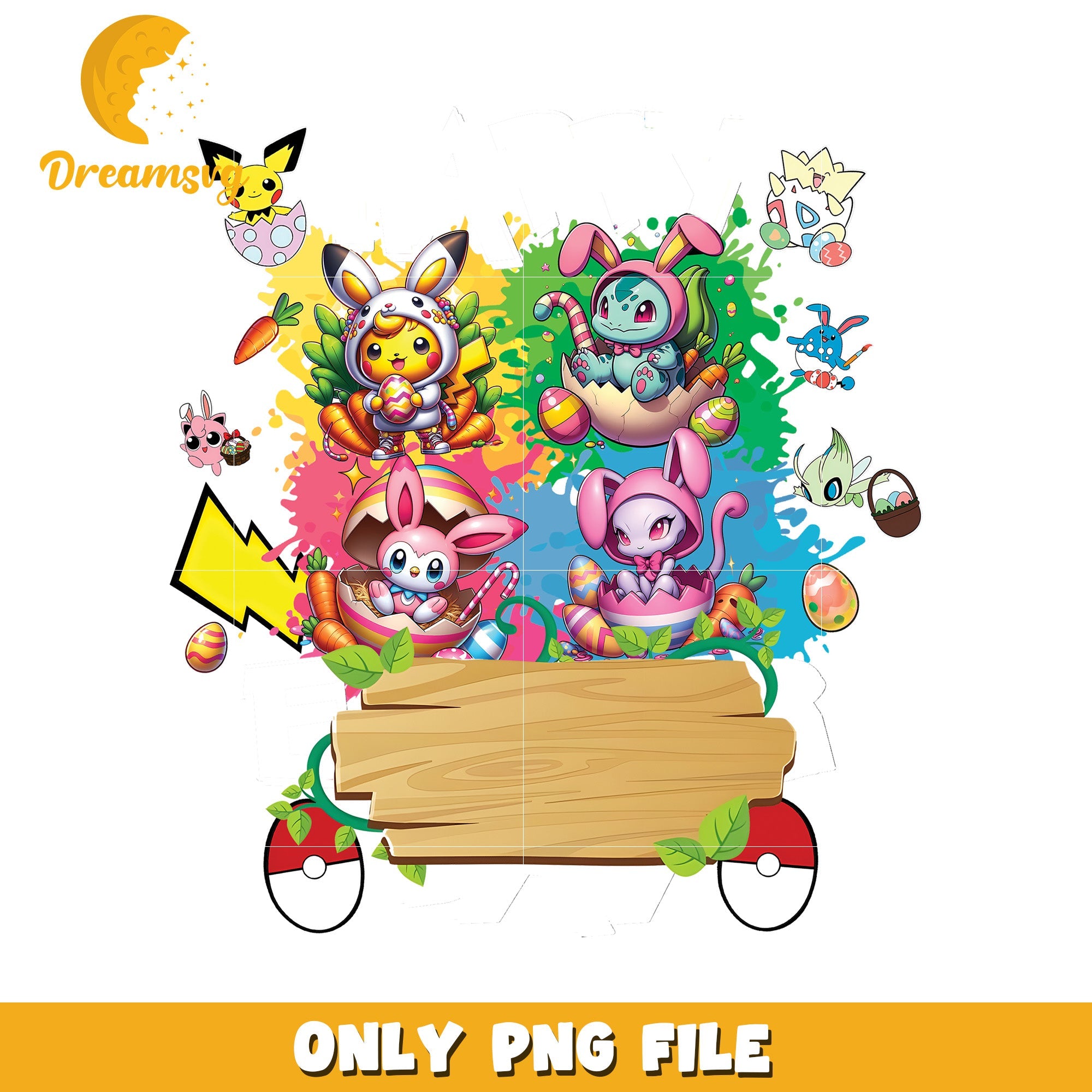 Easter Pokemon PNG Cute Bunny Designs