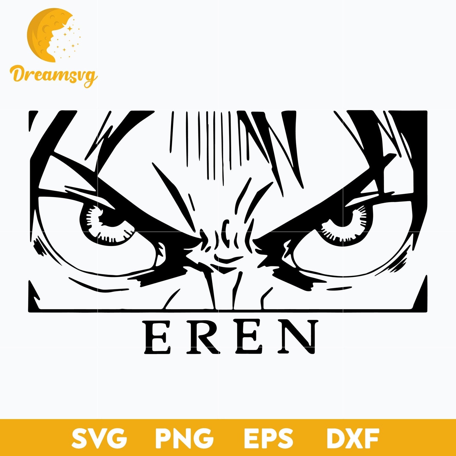 Eren Yeager Eyes Svg, Eren Titan Svg, Attack On Titan Svg, file for cr