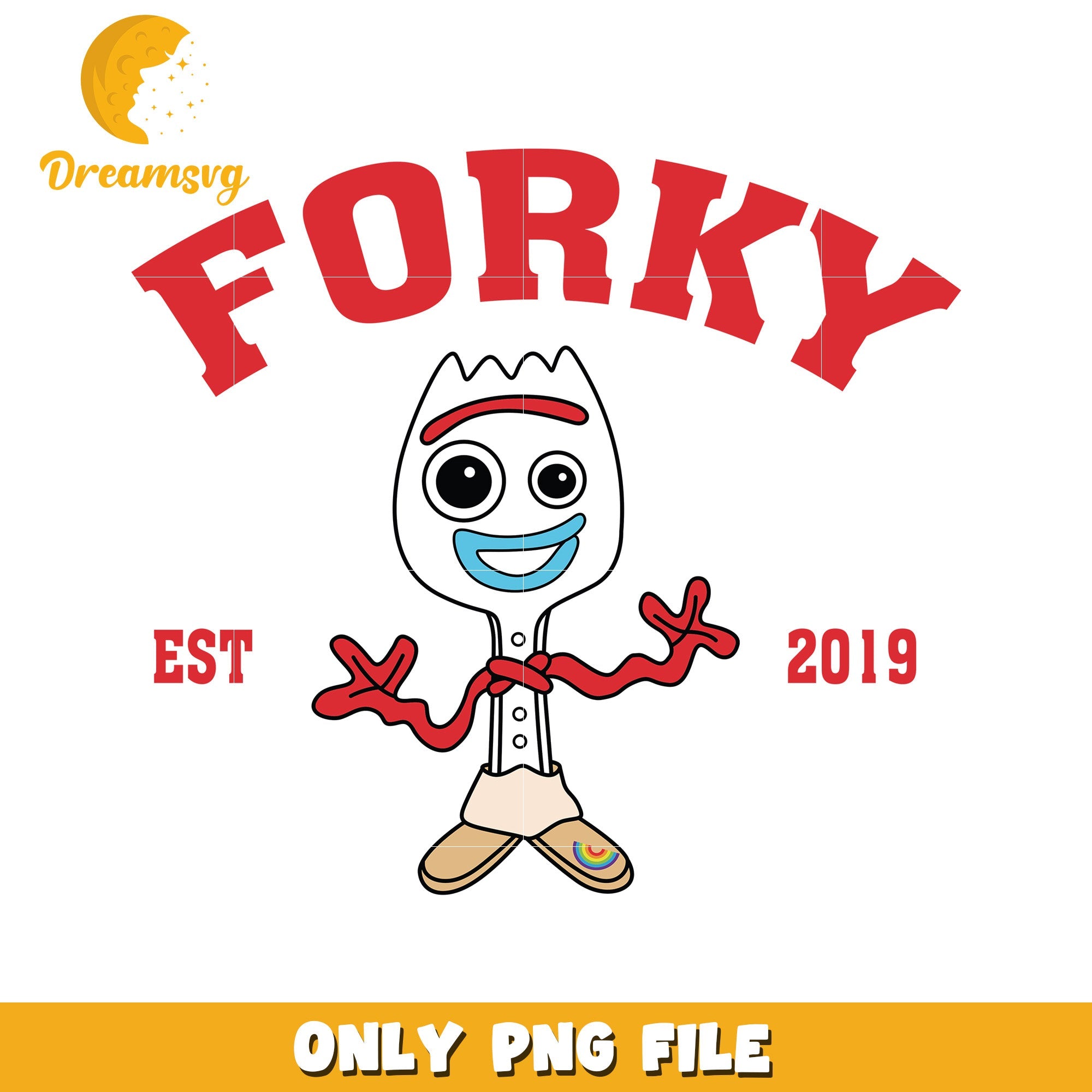 Forky PNG Toy Story Design