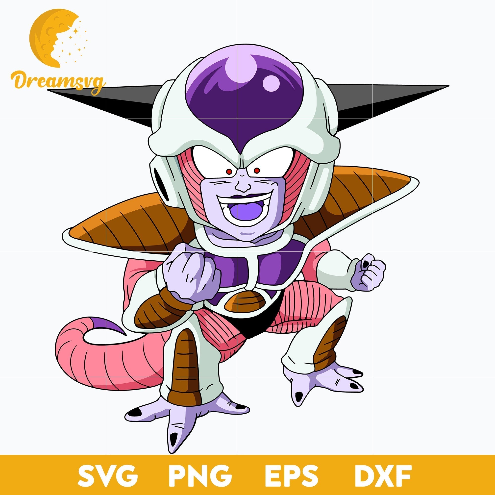 Frieza Dragon Ball Svg, Frieza Svg, Dragon Ball Svg, Frieza Chibi Svg,