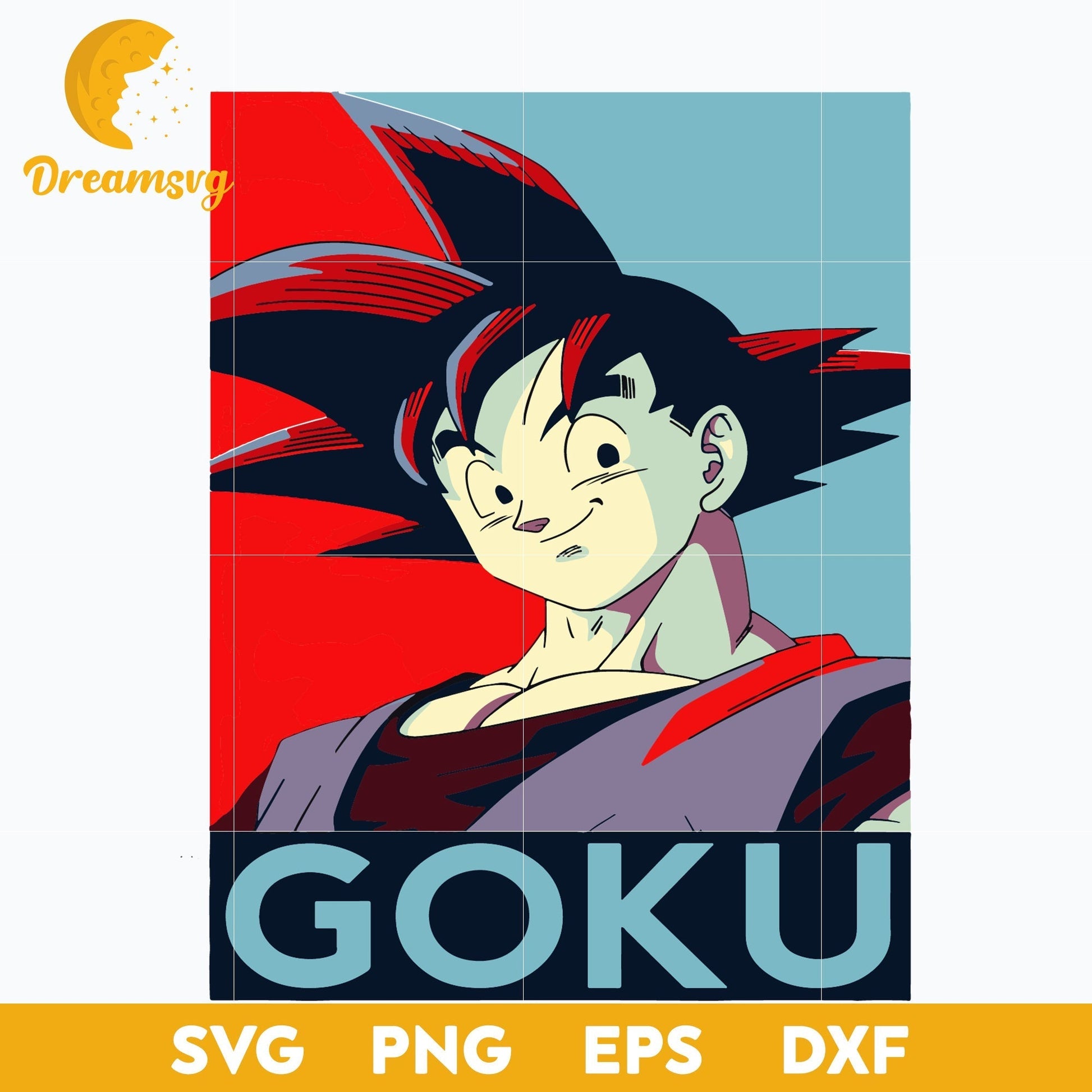 Goku Anime Svg, Son Goku Svg, Dragon Ball Svg, Anime Character Svg, Su ...