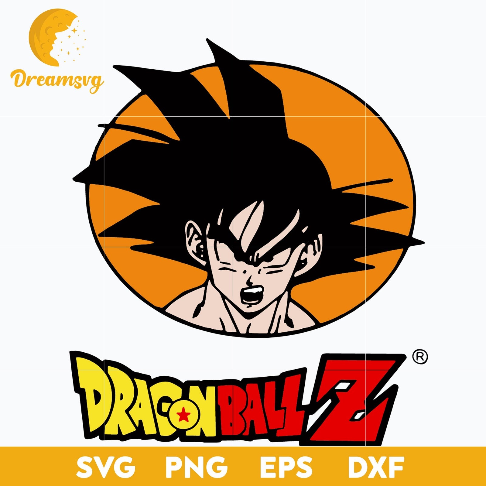 Goku Dragon Ball Z Logo Svg, Dragon Ball Svg, Cartoon Svg, Goku Svg, f