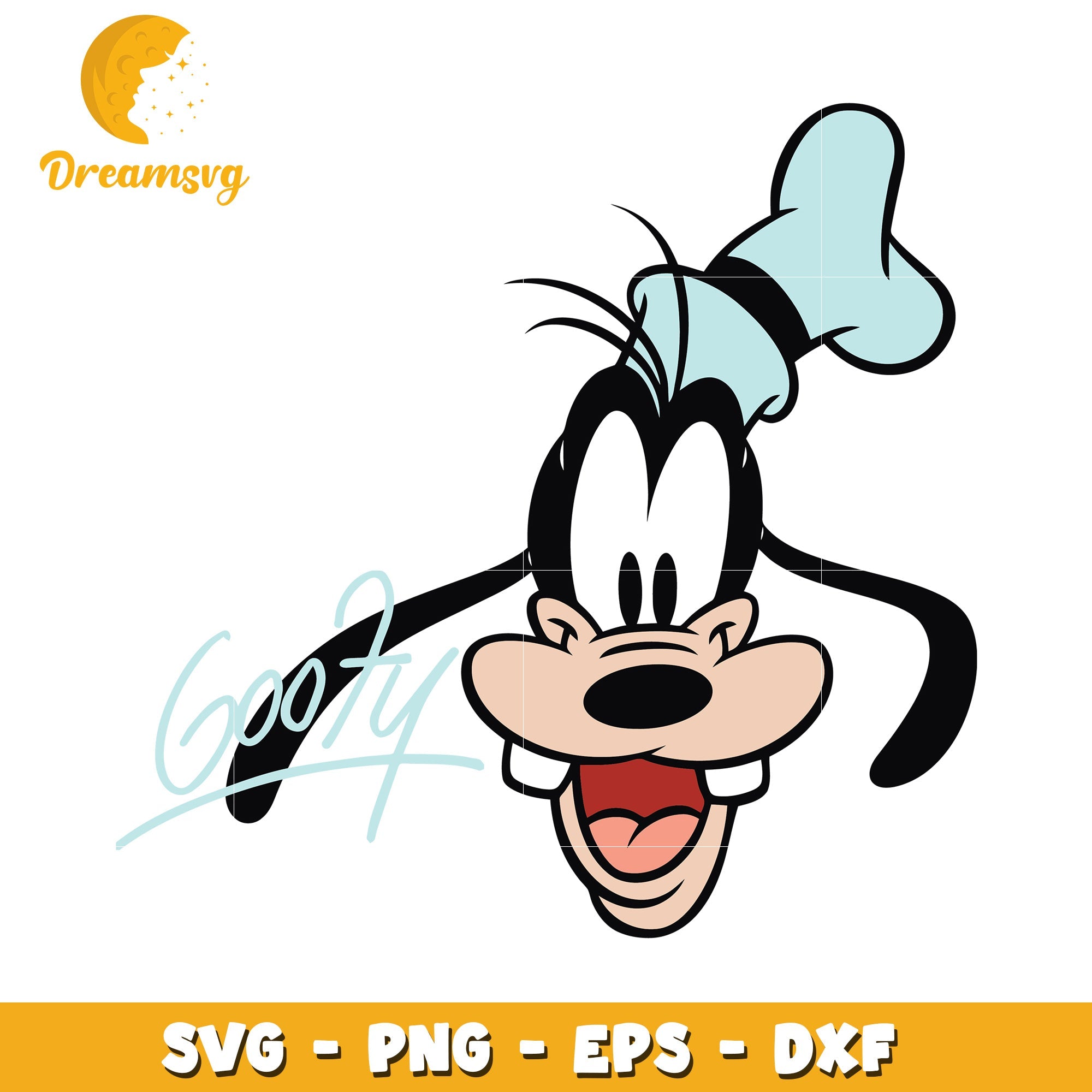 Goofy Character SVG Cute Design for Crafts and DIY Projects