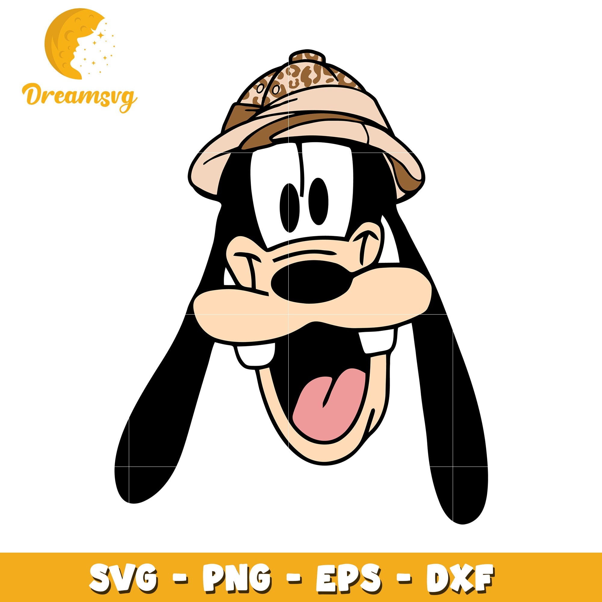 Goofy Character SVG Files for Crafts and Design Projects Online