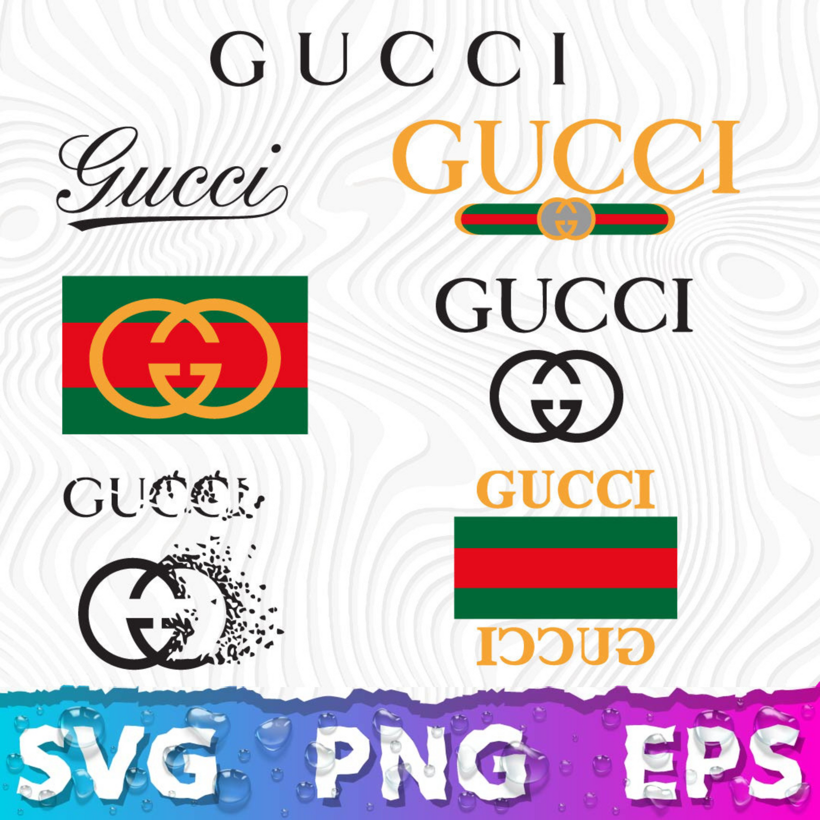 Gucci Logo SVG, Gucci SVG For Cricut, Gucci Logo PNG Transparent, Gucc