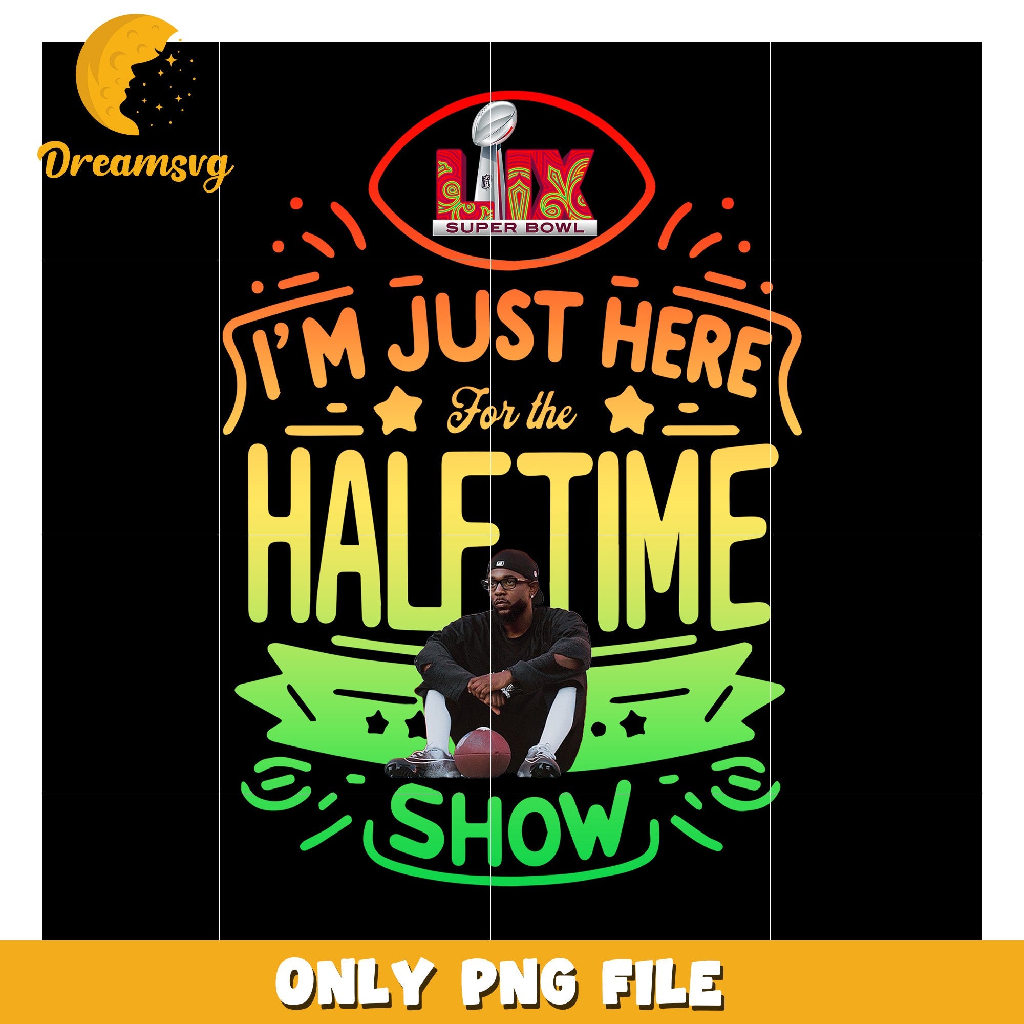 Halftime Show Super Bowl PNG Graphic Design File