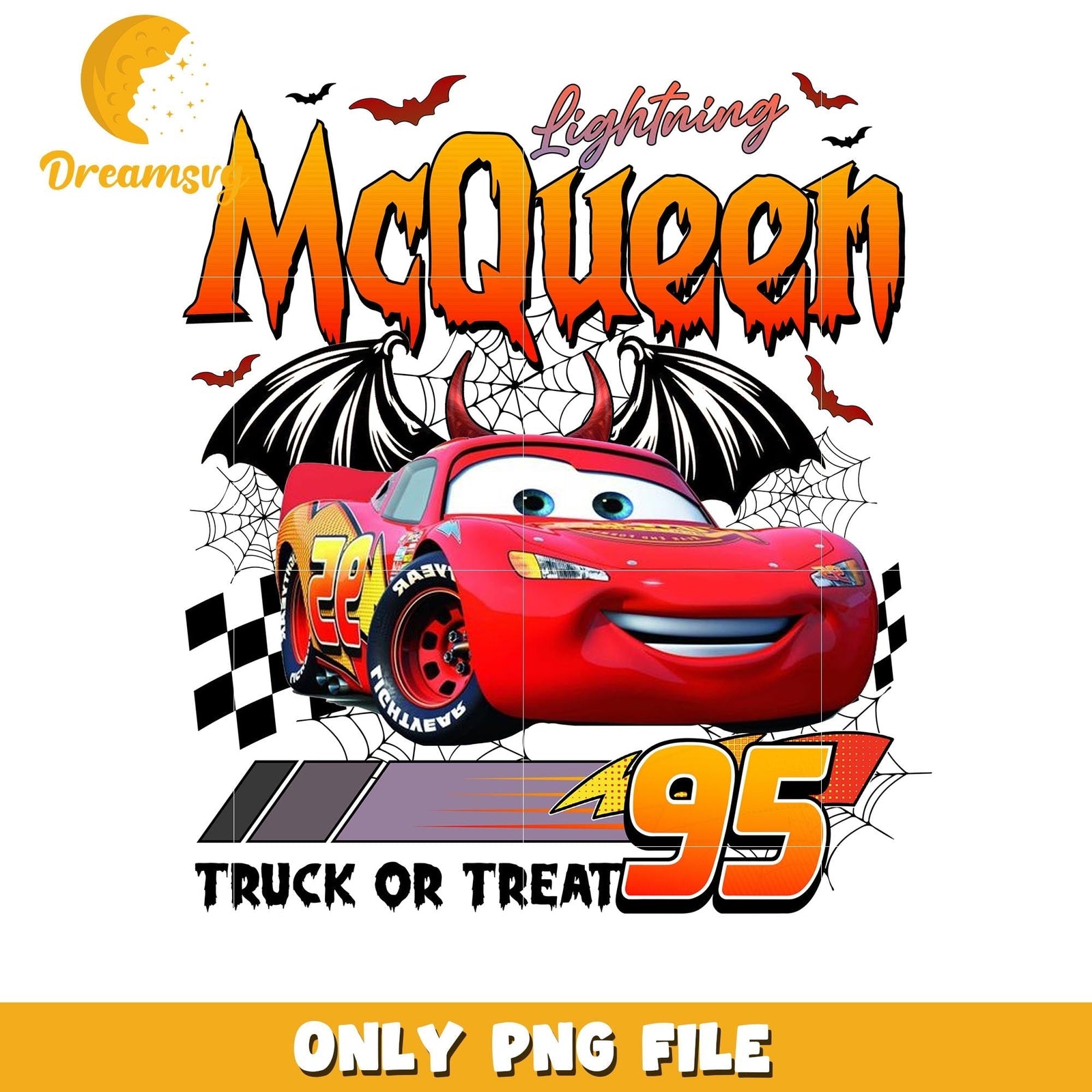 Halloween Cars Dracula Lightning Mc Queen 95 png, Disney Pixar cartoon