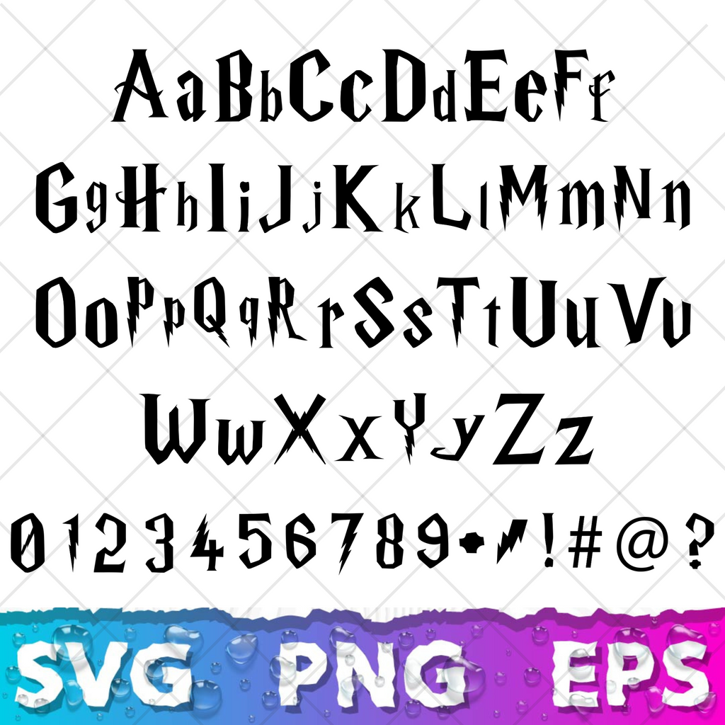 Harry Potter Clipart Bundle, Harry Potter SVG Cut Files for Cricut / S