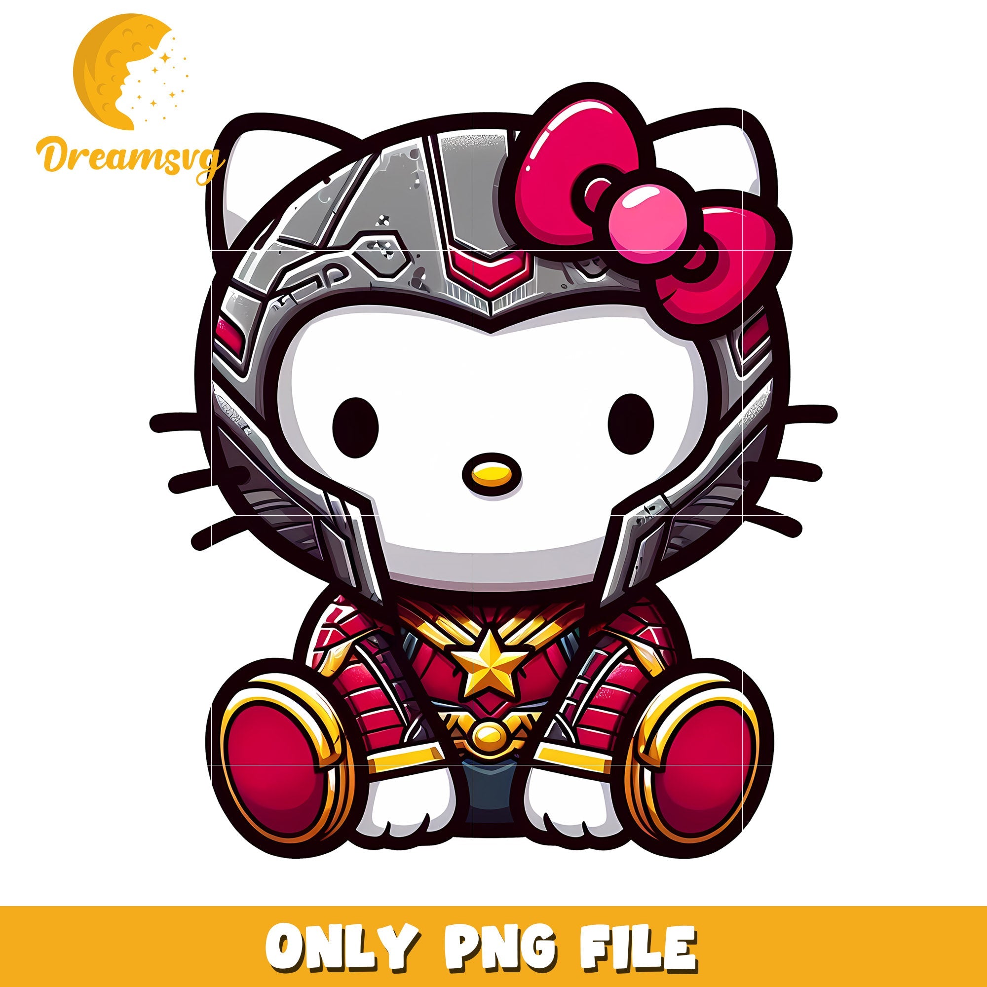 Hello Kitty Captain Marvel PNG Image