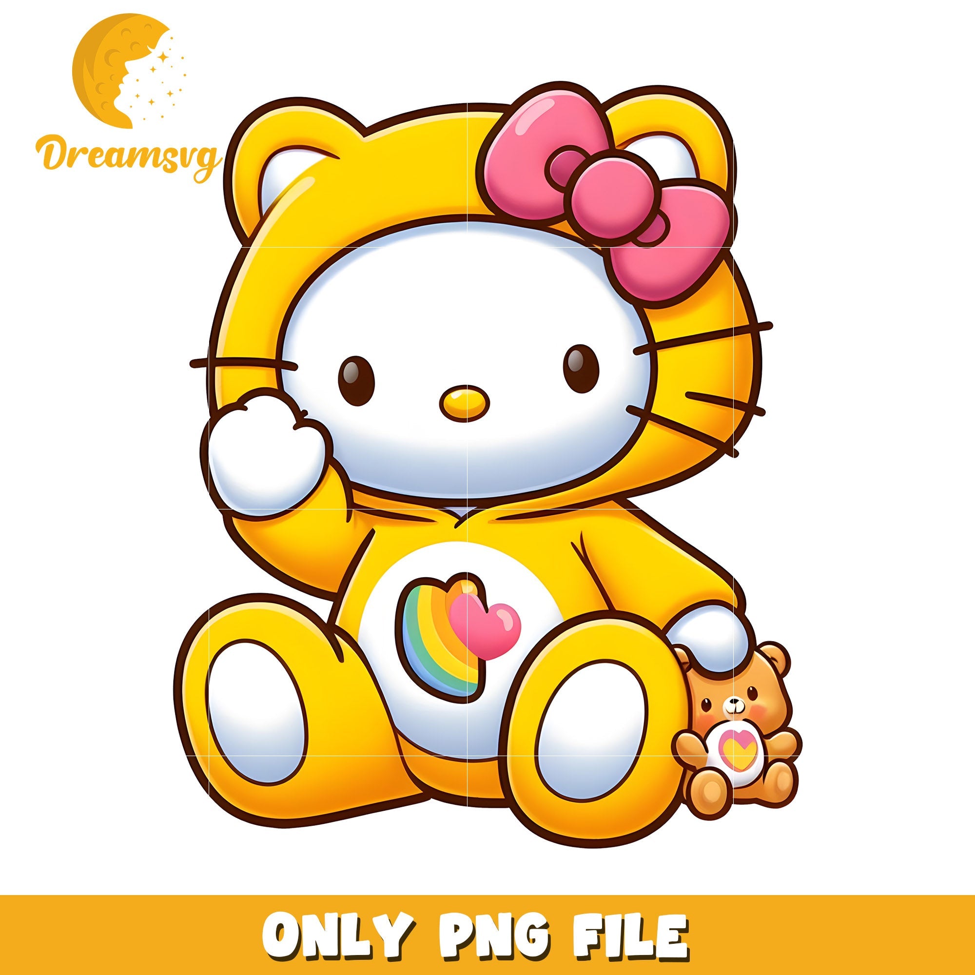 Hello Kitty Care Bear PNG Download