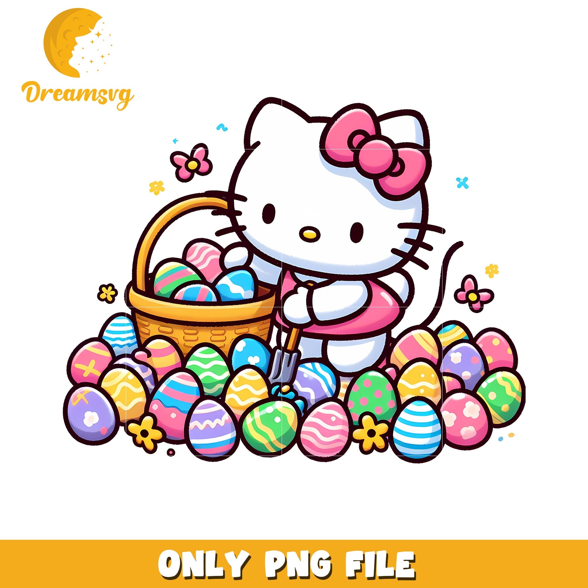 Hello Kitty Easter Eggs PNG Clipart