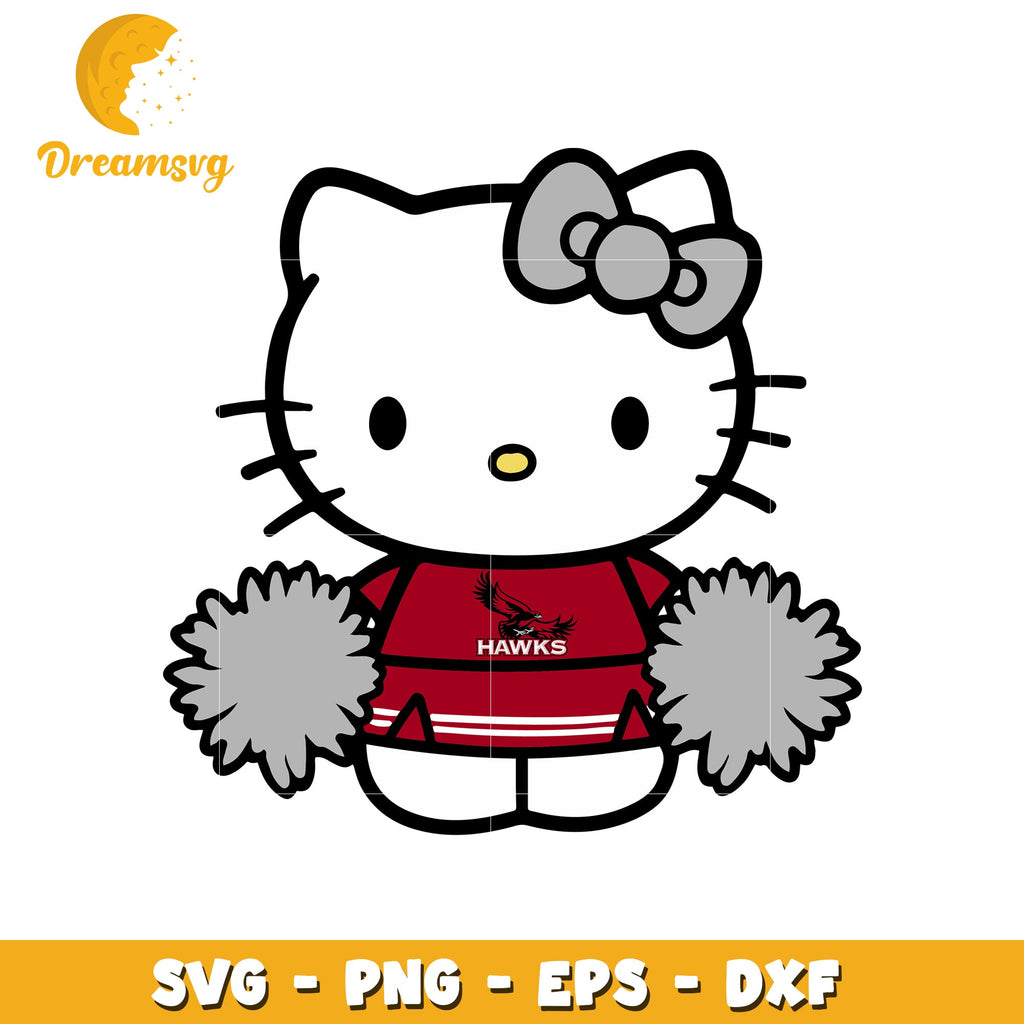 Hello Kitty Hawks Cheerleader SVG
