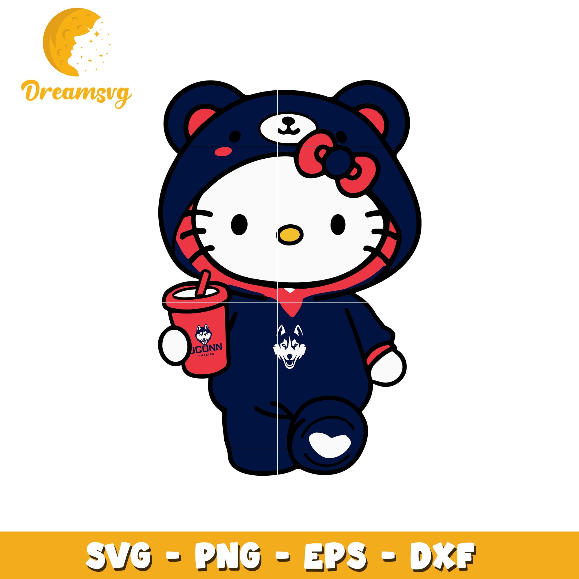 Hello Kitty Husky SVG Design