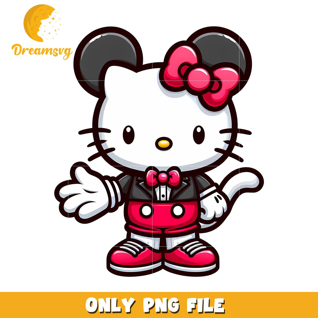 Hello Kitty Mickey Mouse PNG Image