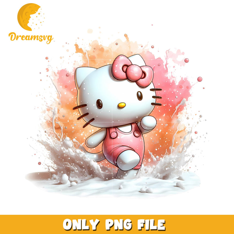 Hello Kitty PNG Splash Art Image