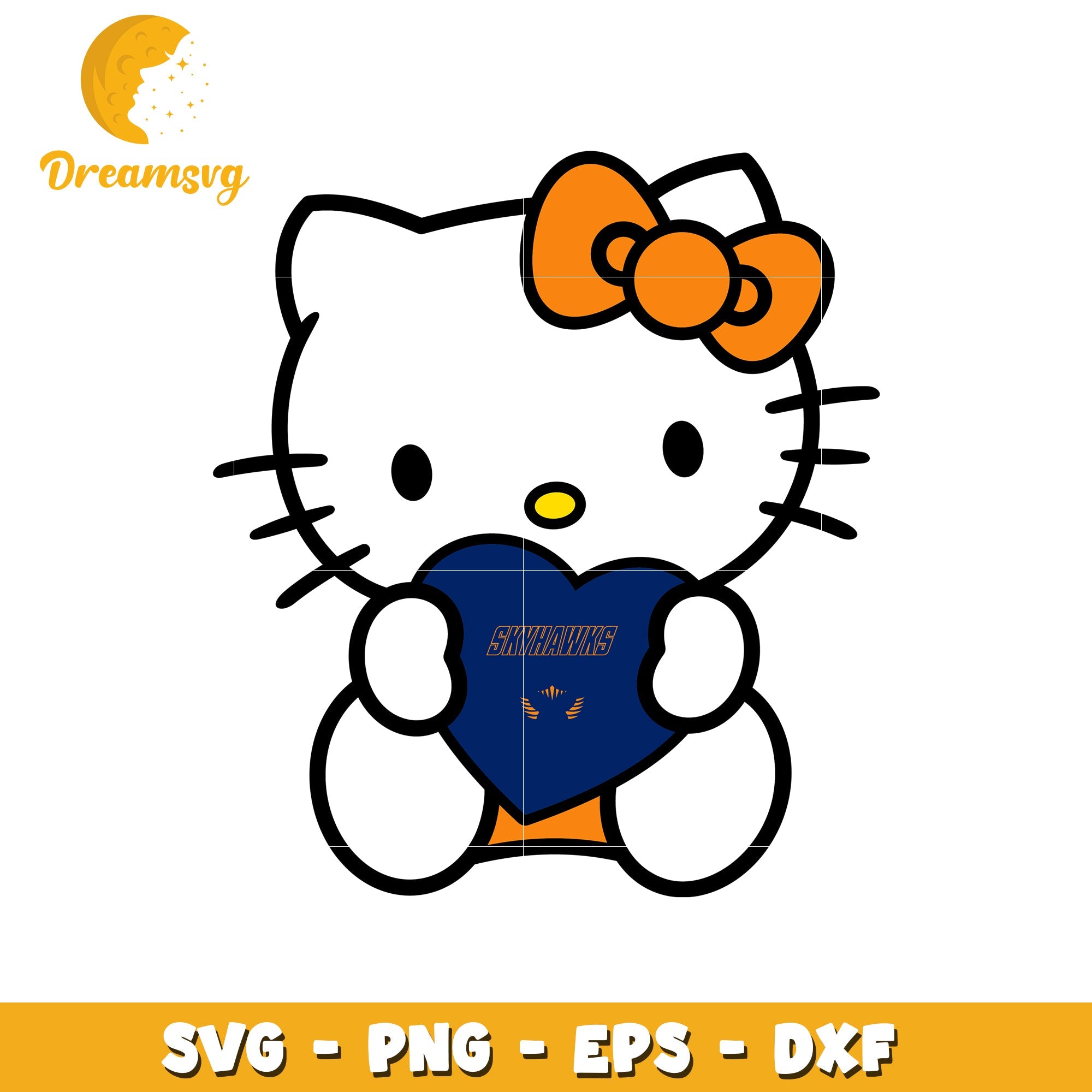 Hello Kitty SVG Skyhawks Design