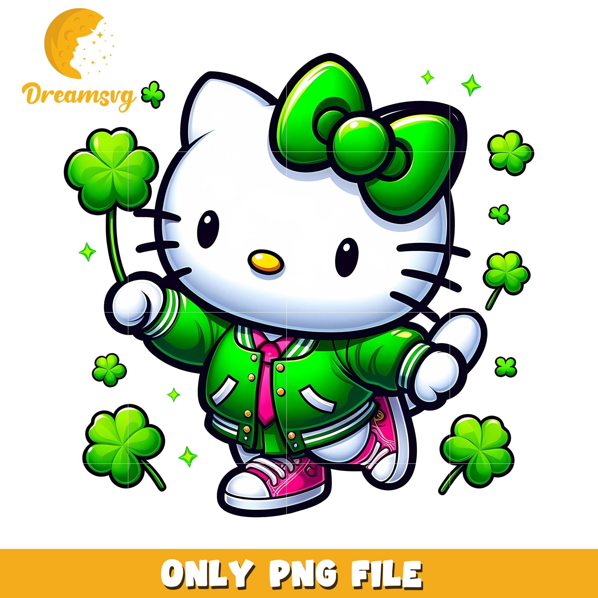 Hello Kitty St Patricks Day PNG