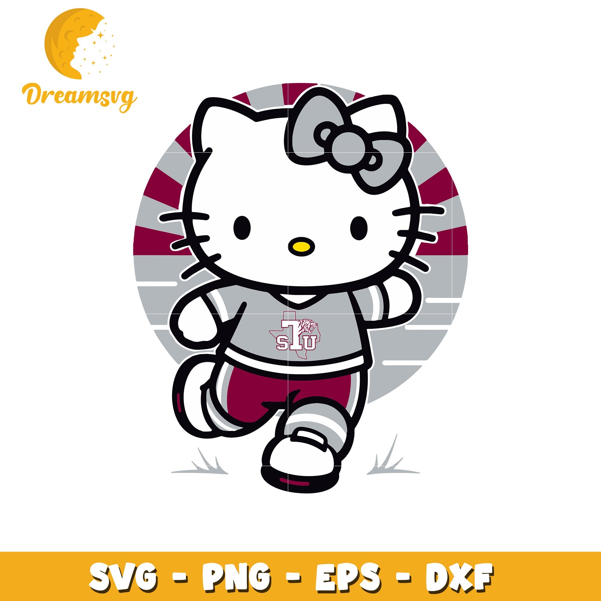 Hello Kitty Texas Southern SVG Design