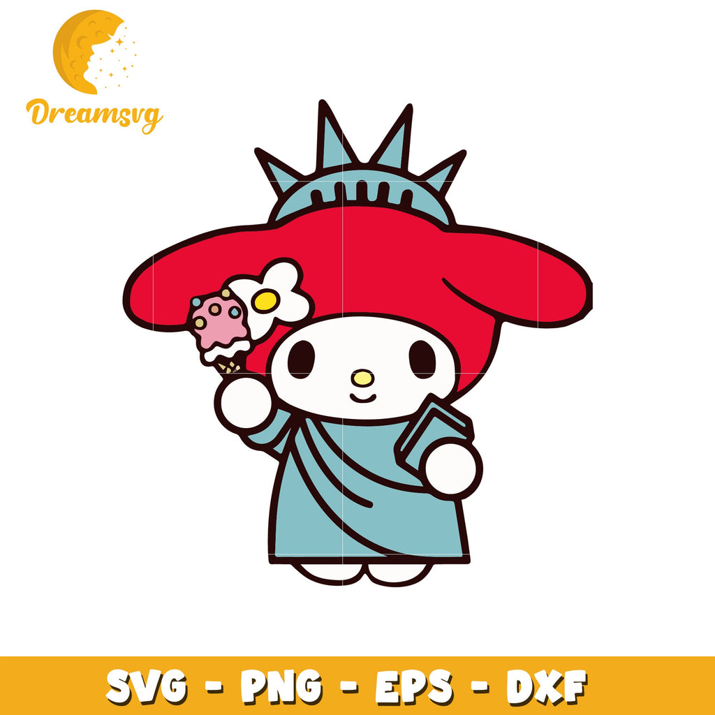 Hello Kitty cosplay lightberty svg, hello kitty svg, lightberty svg