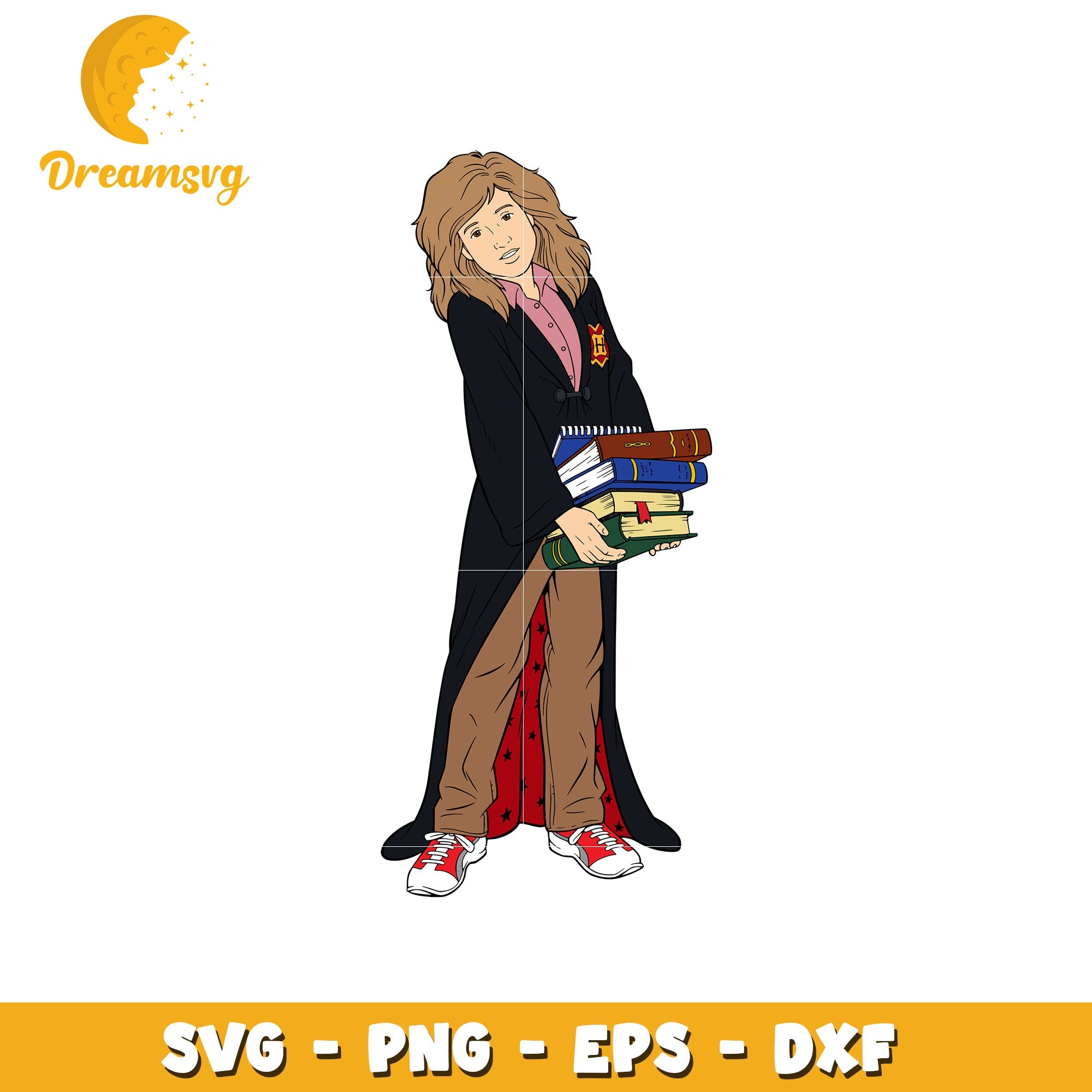 Hermione SVG PNG EPS DXF Cut File