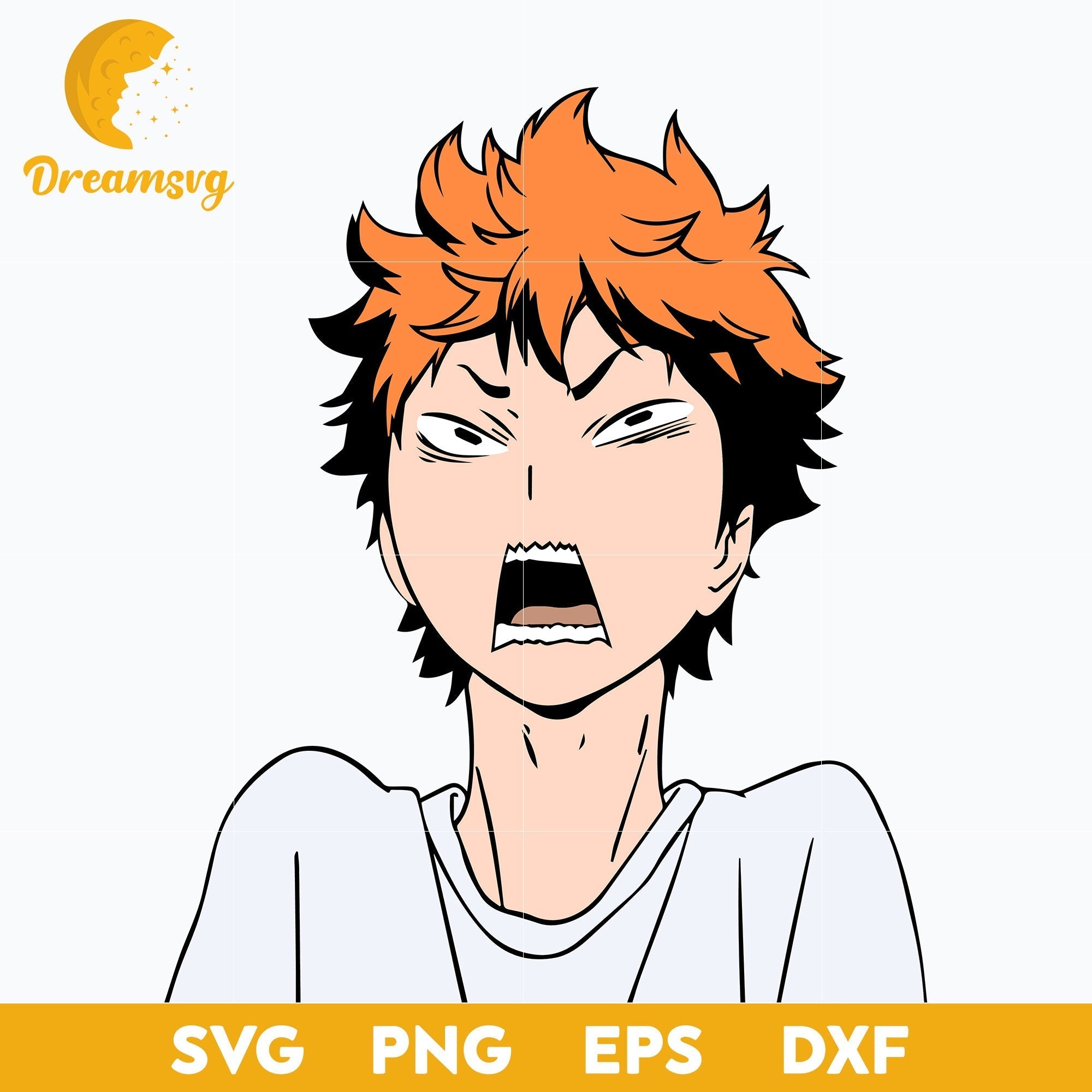 Hinata Shouyou Svg, Haikyuu Break Faces Svg, Haikyuu Svg, Anime Lover