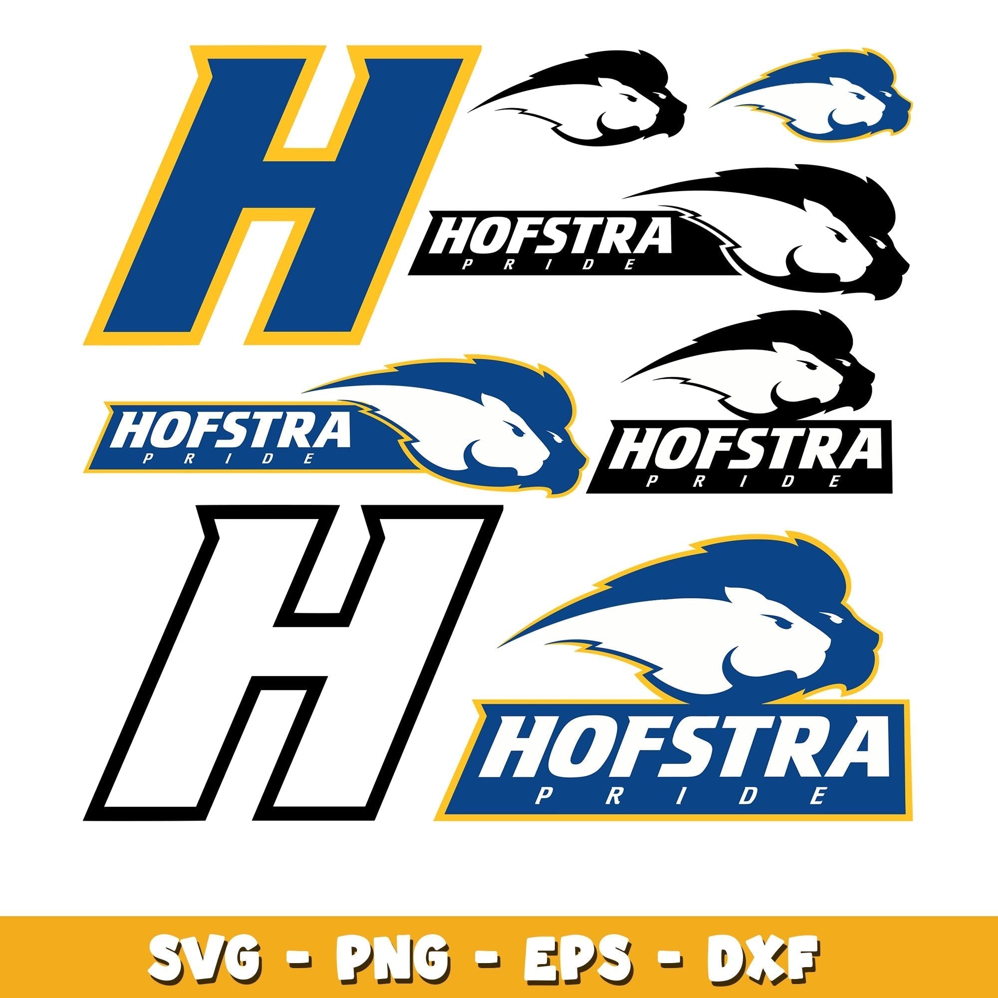 Hofstra Pride Bundle svg, Hofstra Pride logo svg, ncaa svg