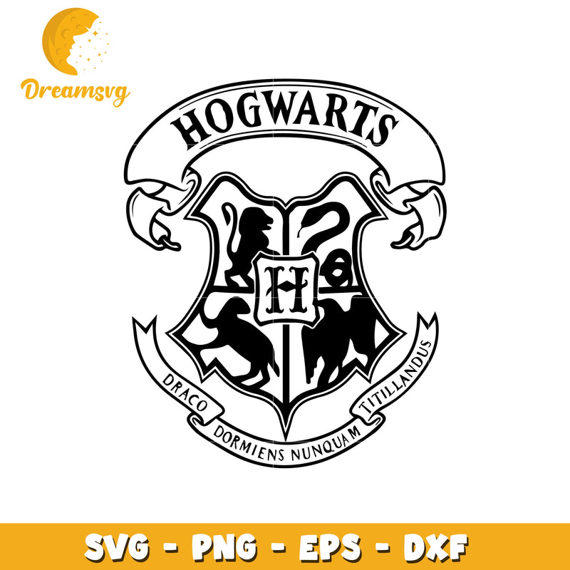 Hogwarts Crest SVG PNG, Downloadable Files