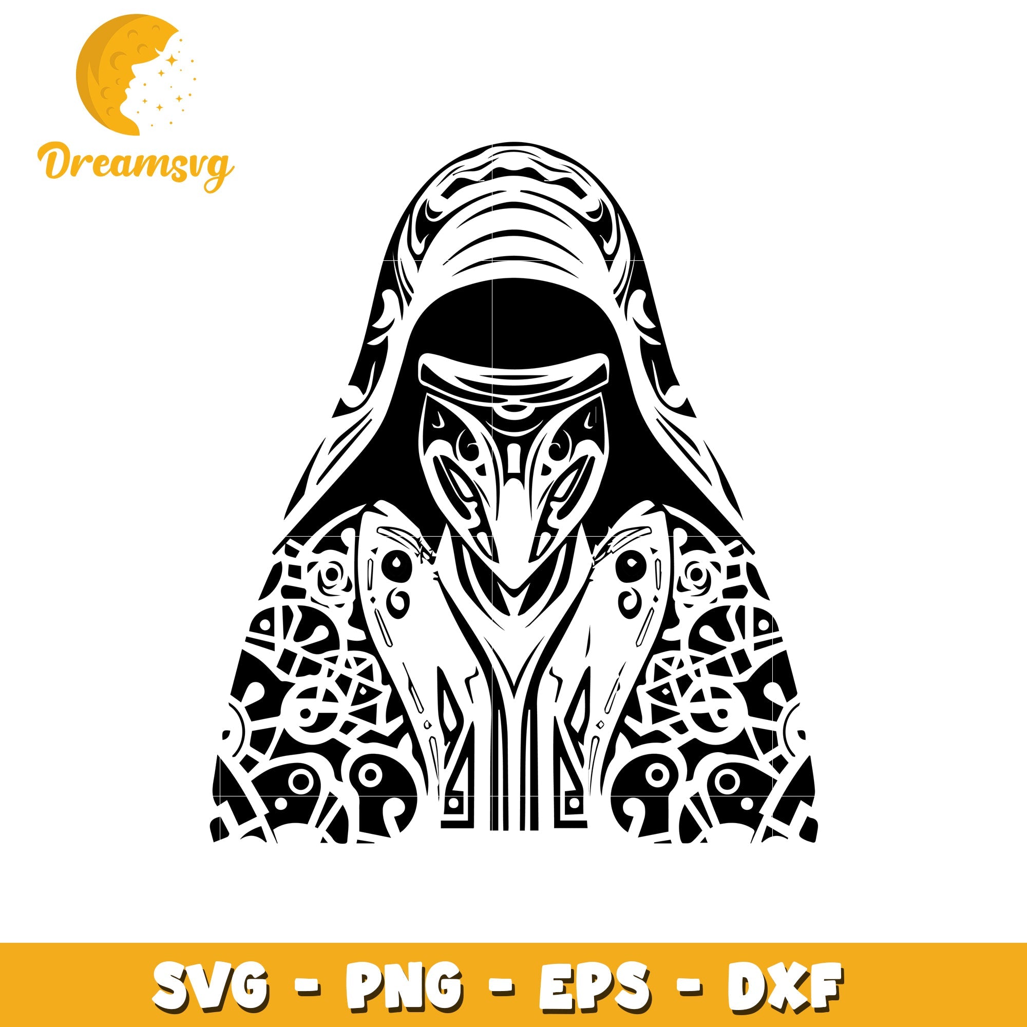 Hooded Figure SVG Cut File