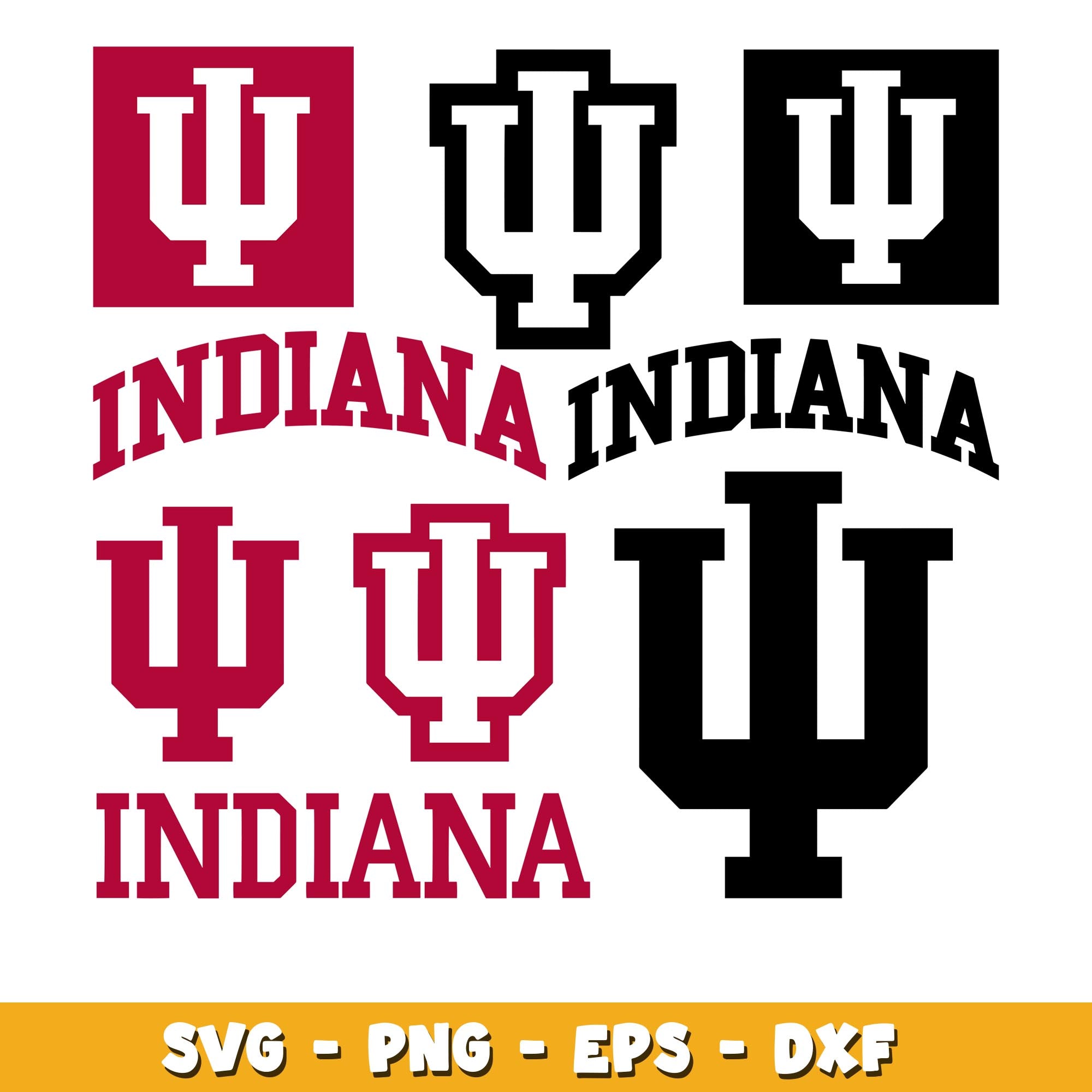 Indiana Hoosiers Bundle svg, Indiana Hoosiers logo svg, ncaa svg