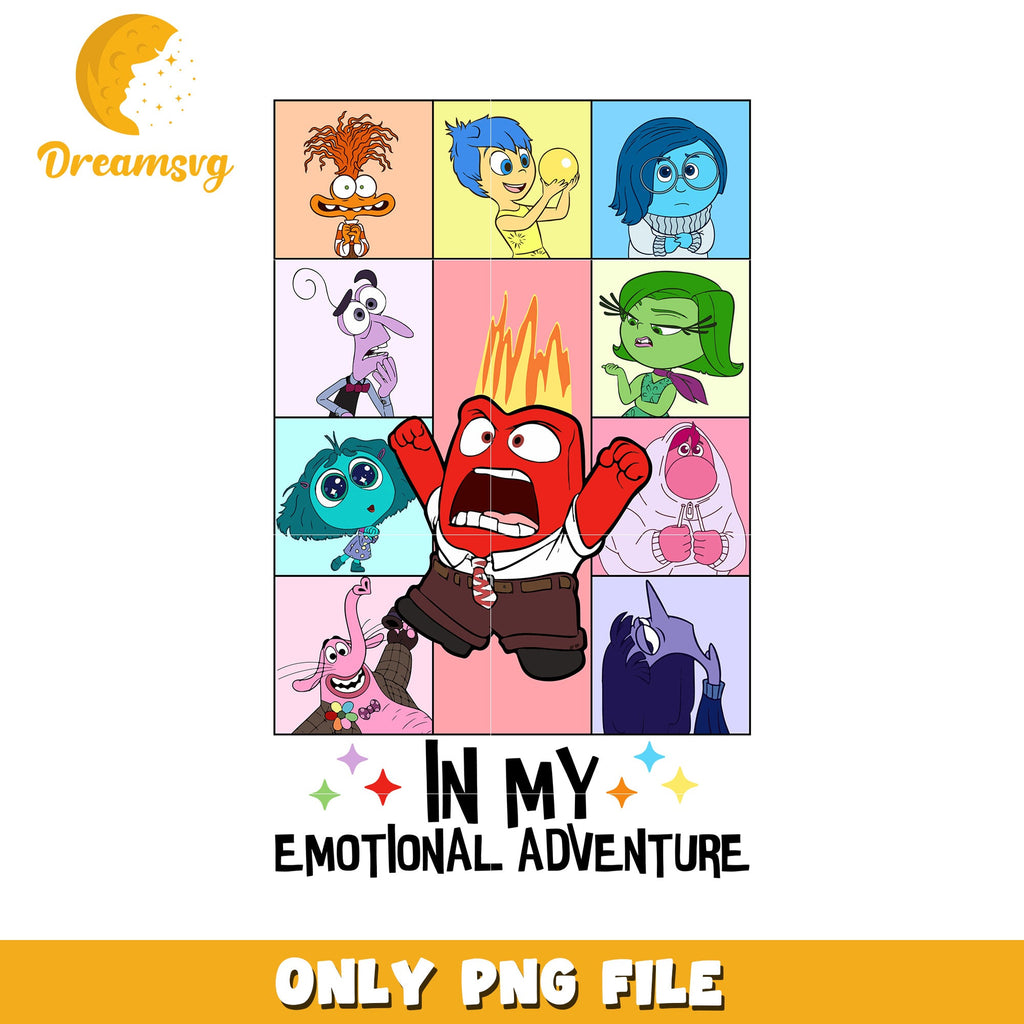 Inside Out PNG Emotions Sublimation