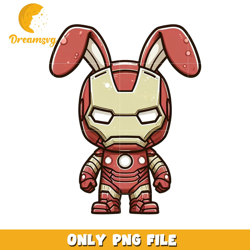 Iron Man Bunny PNG Clipart
