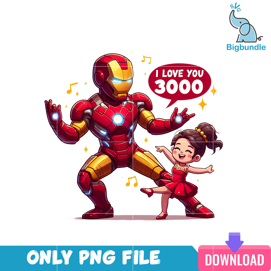 I Love You 3000 Ironman Dancing PNG