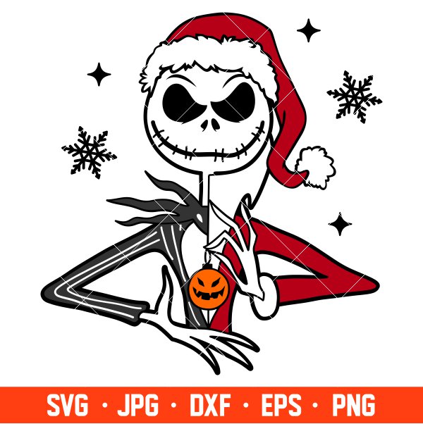 Jack Sandy Claws Svg, Christmas Svg, Nightmare Before Christmas Svg, S