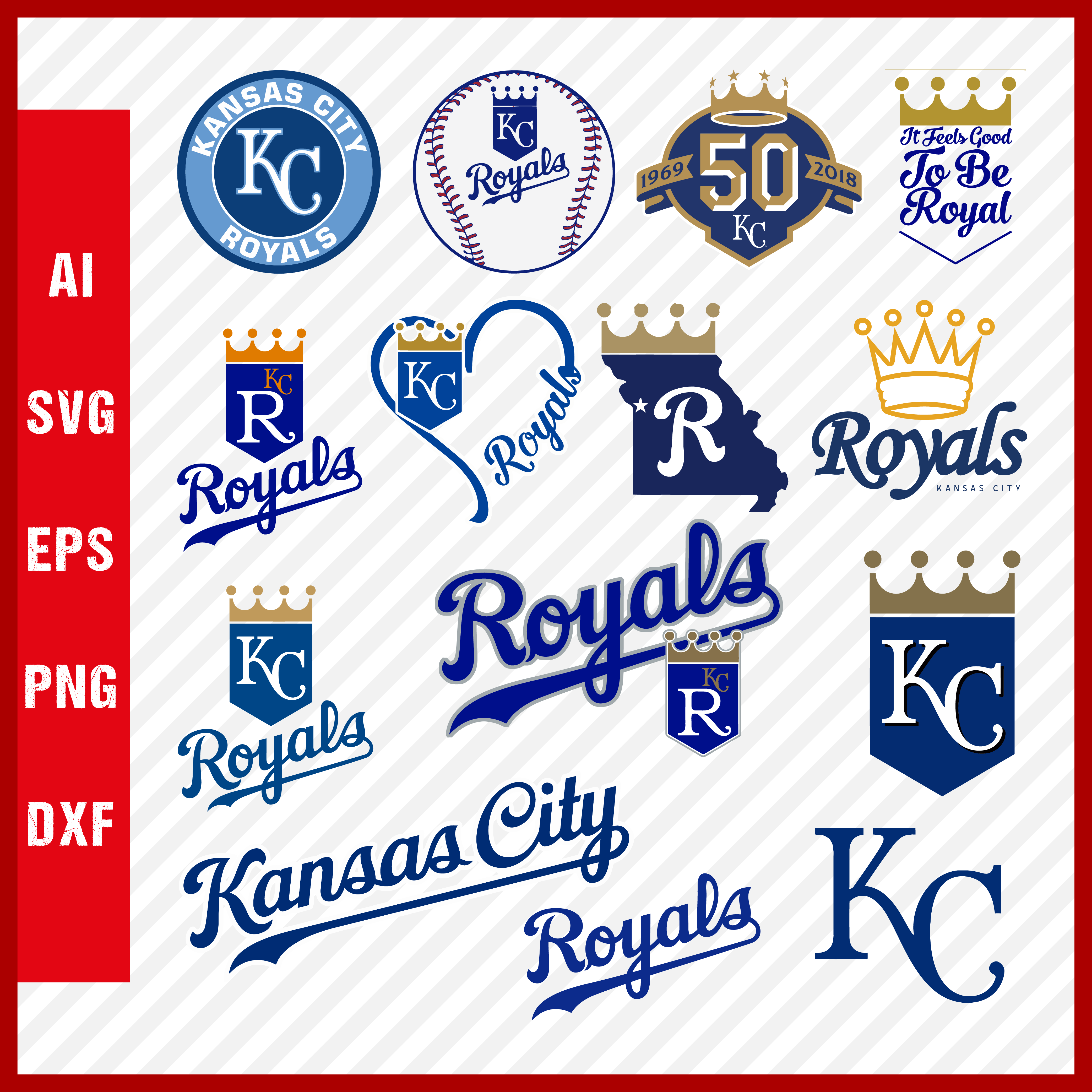 Kansas City Royals Svg Logo, Kansas City Royals Png Logo, MLB Royals C