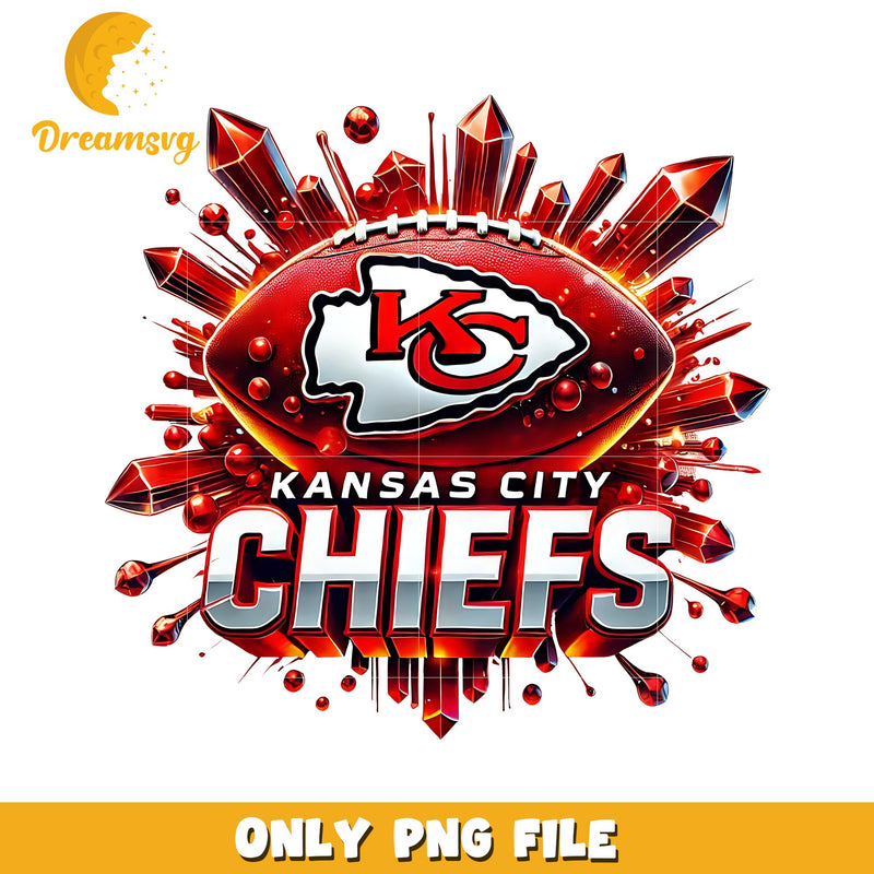 Kansas city chiefs ball design png, nfl balll png, nfl teams png