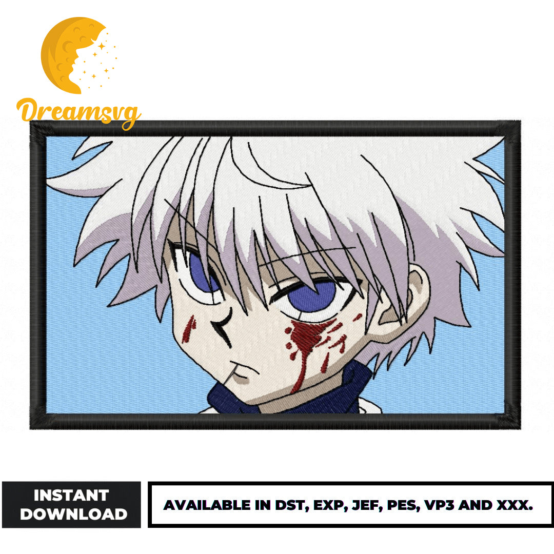 Killua zoldyck box embroidery design