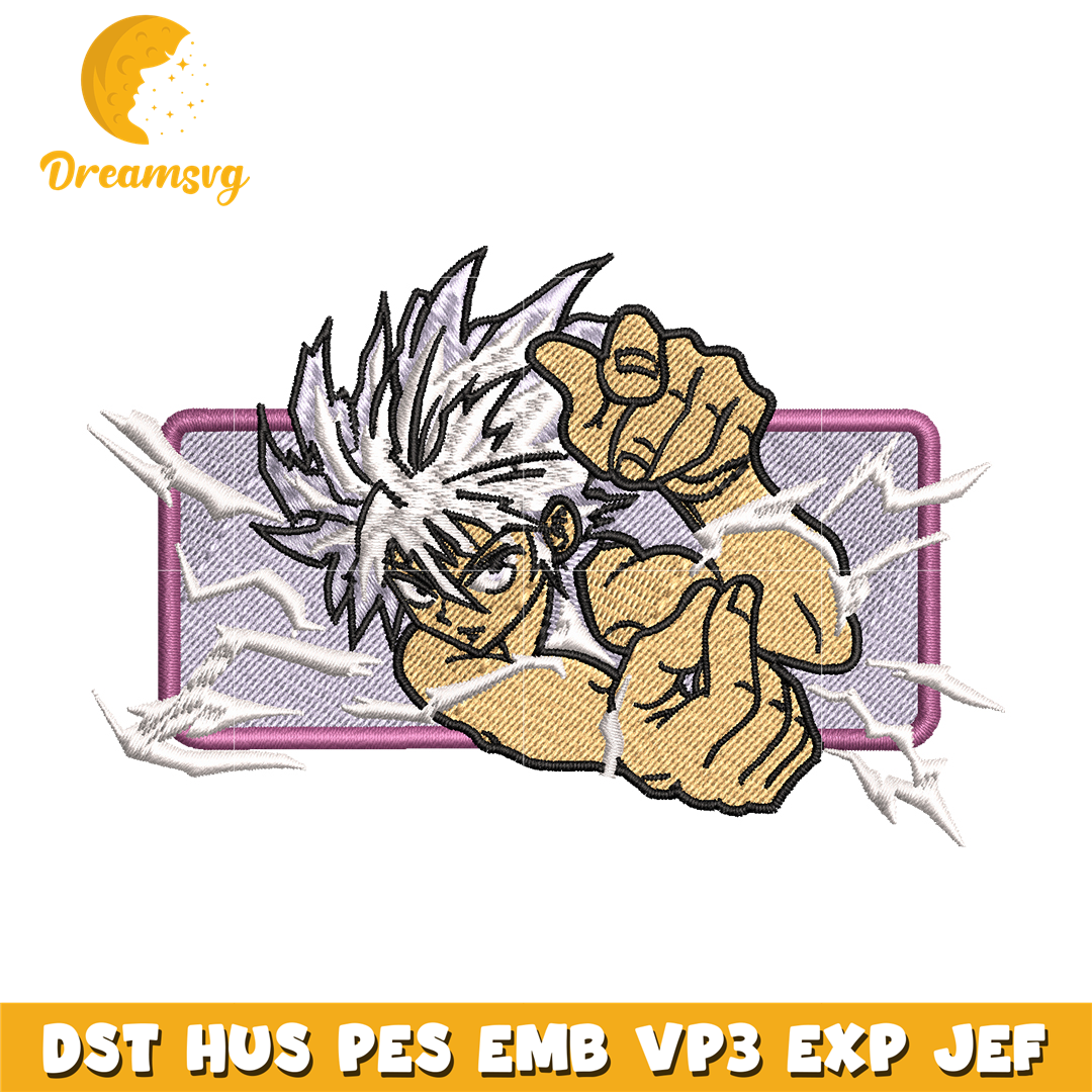 Killua zoldyck embroidery design