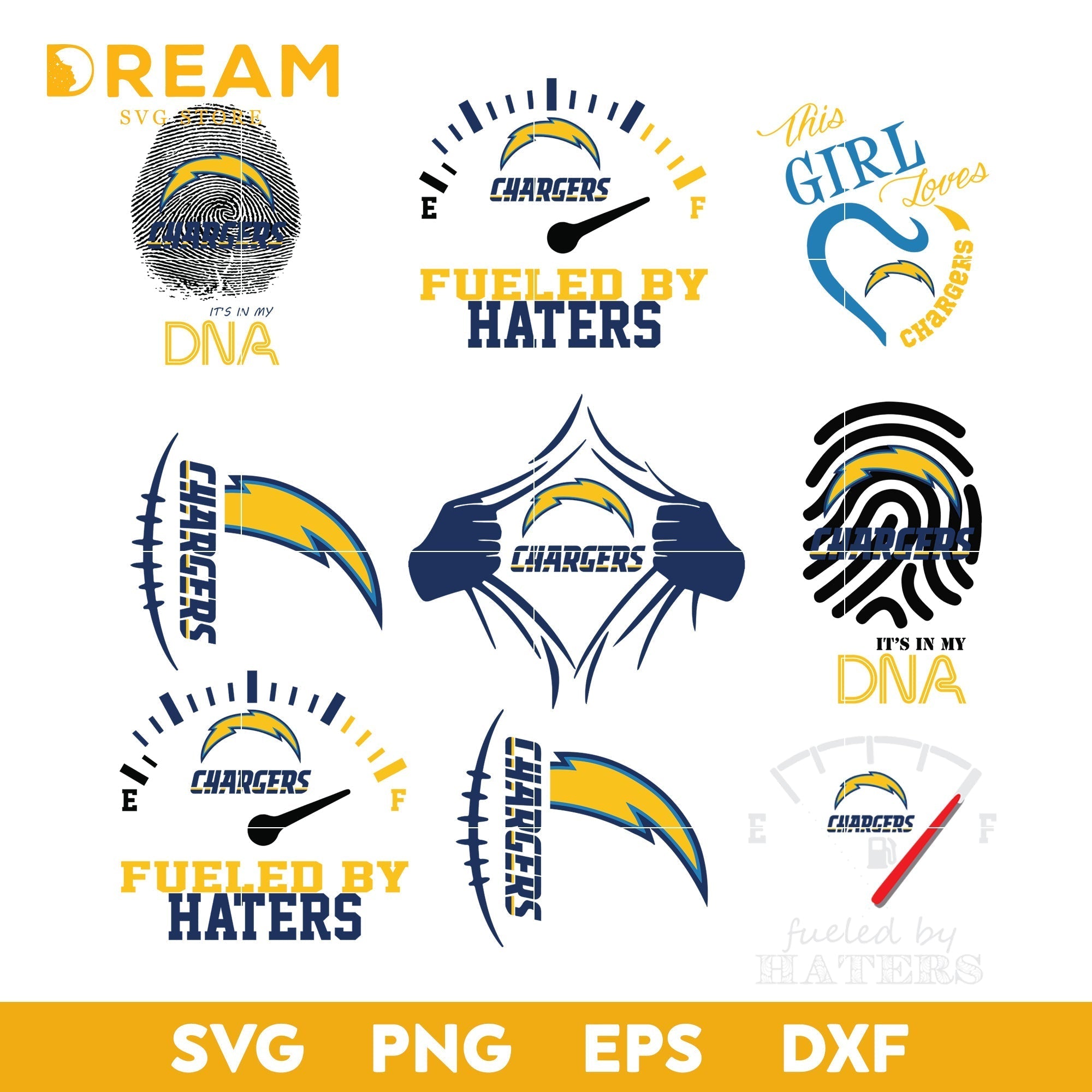 Los Angeles Chargers bundle svg, Los Angeles Chargers svg, NFL svg, pn