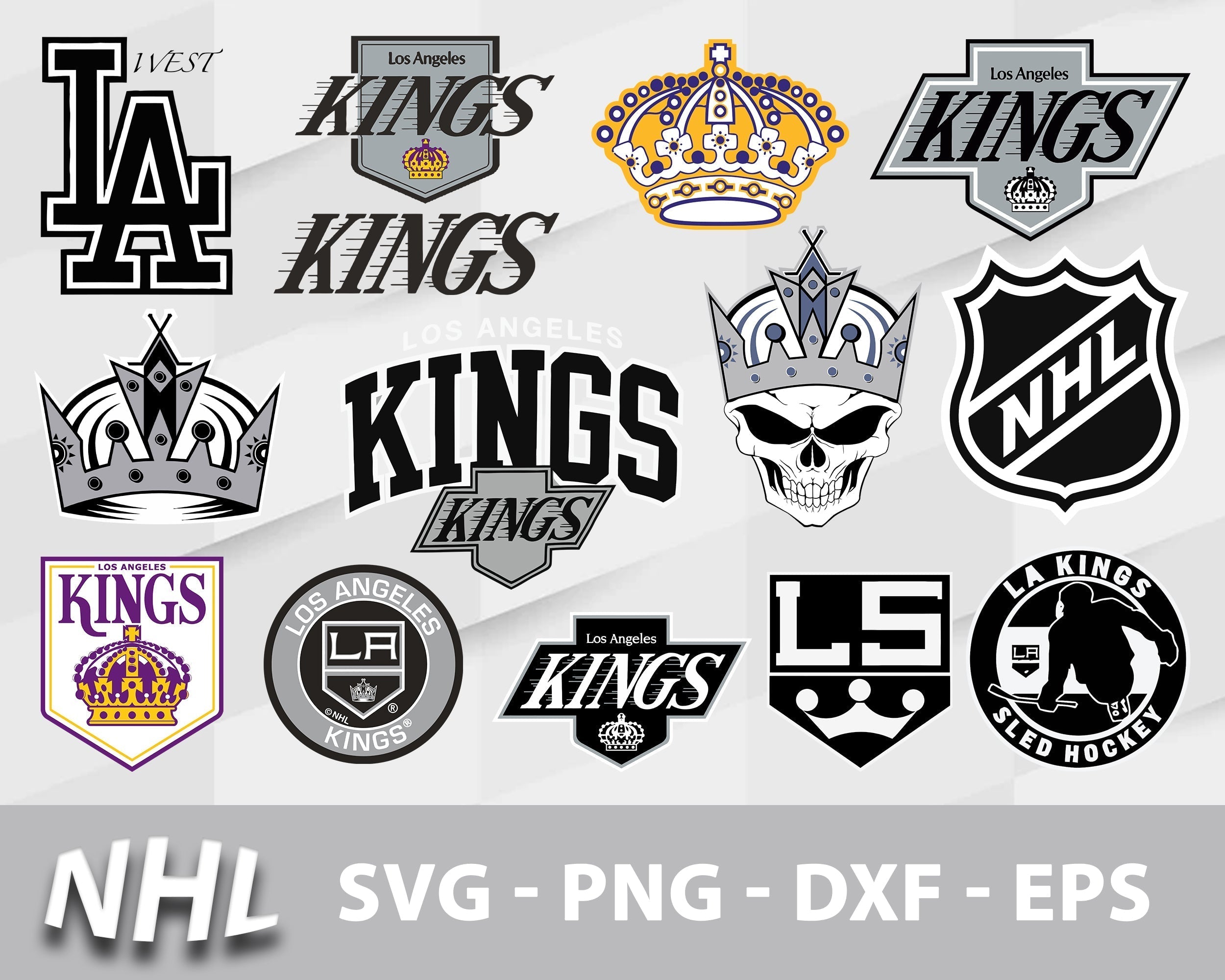 Los Angeles Kings Svg Bundle, Florida Panthers Svg, Sport Svg, Nhl Svg