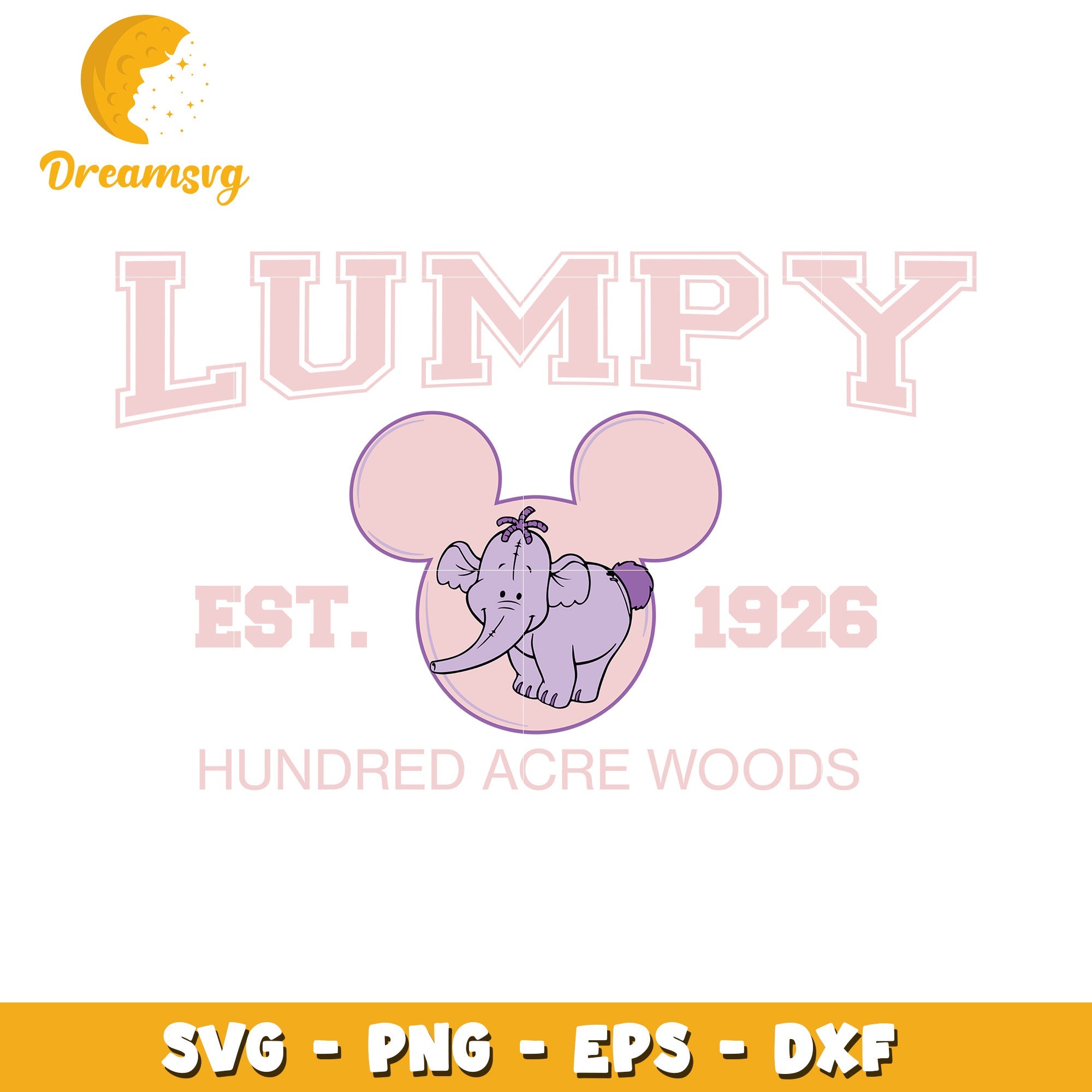 Lumpy SVG Cut File Hundred Acre Woods
