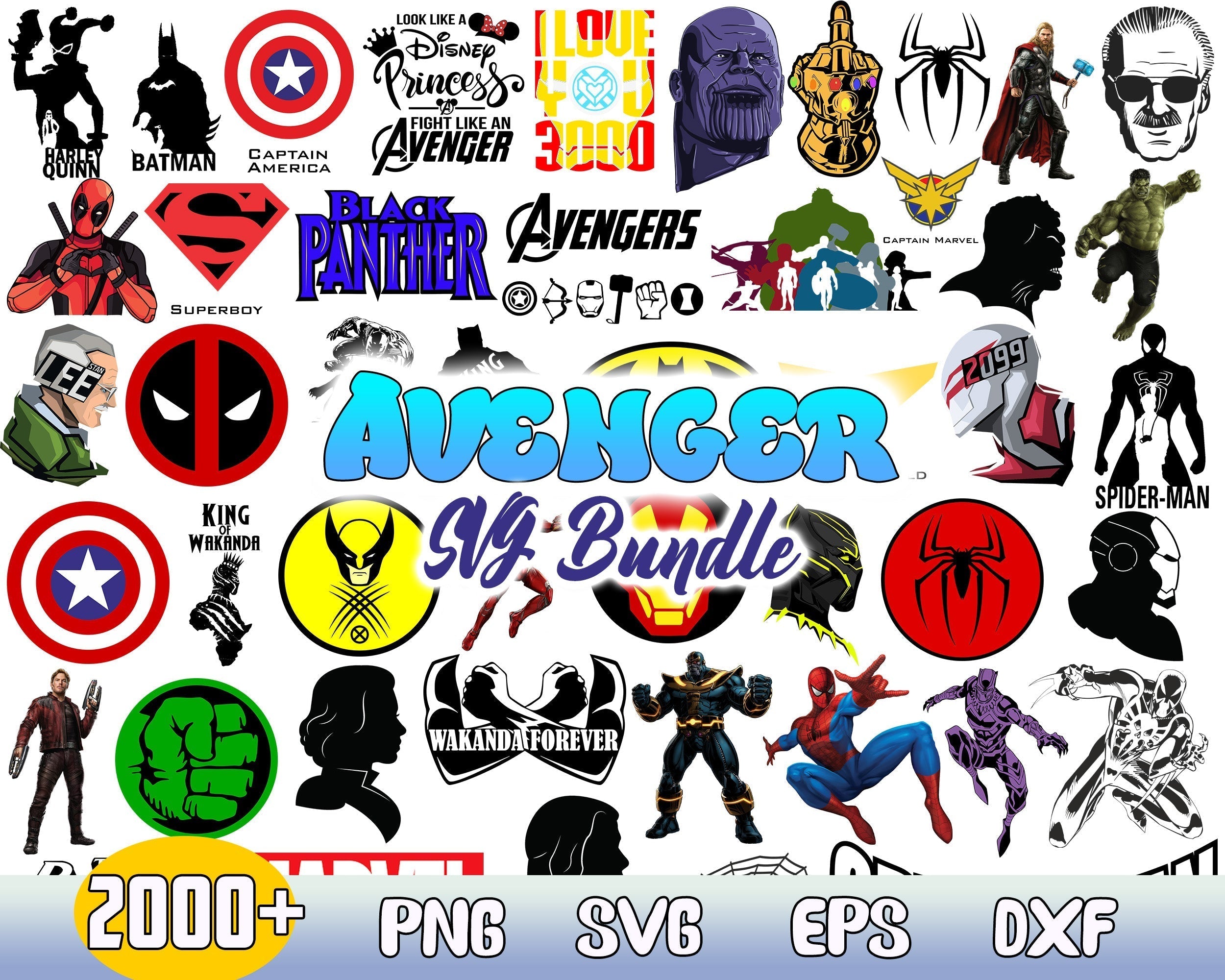 Avenger svg bundle - Marvel bundle svg - Digital download – Printy Studio