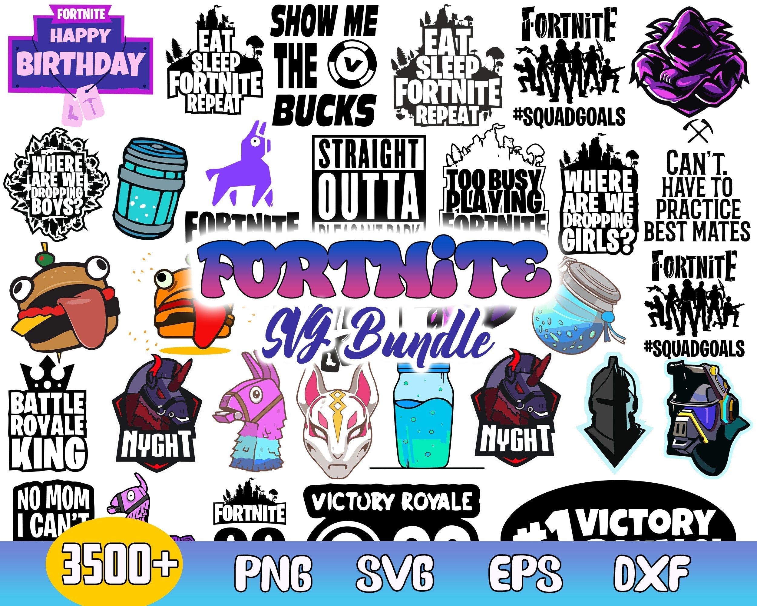 3500+ Fortnight Super Bundle svg, Bundle fortnight svg, eps, png