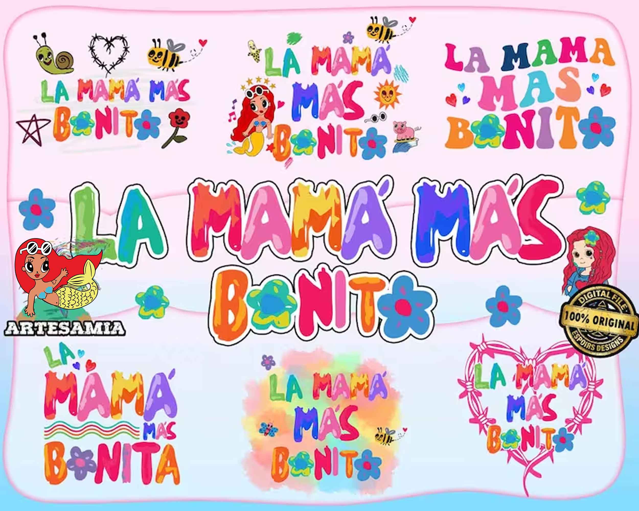 6 La Mama Mas Bonita Png Bundle, KG New Album Mama Png, GIft For Mom P