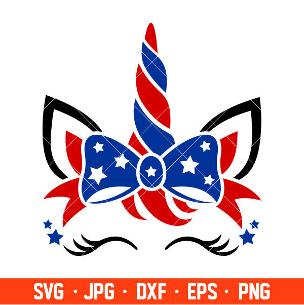 Mericorn Svg, 4th of July Svg, Patriotic Svg, Independence Day Svg, US ...